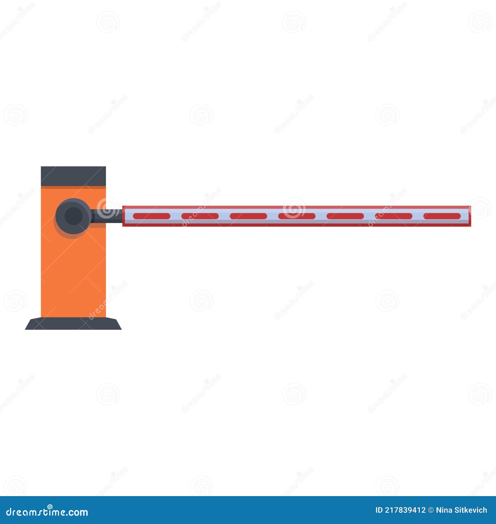 Entry Barrier Icon, Cartoon and Flat Style Stock Vector - Illustration ...