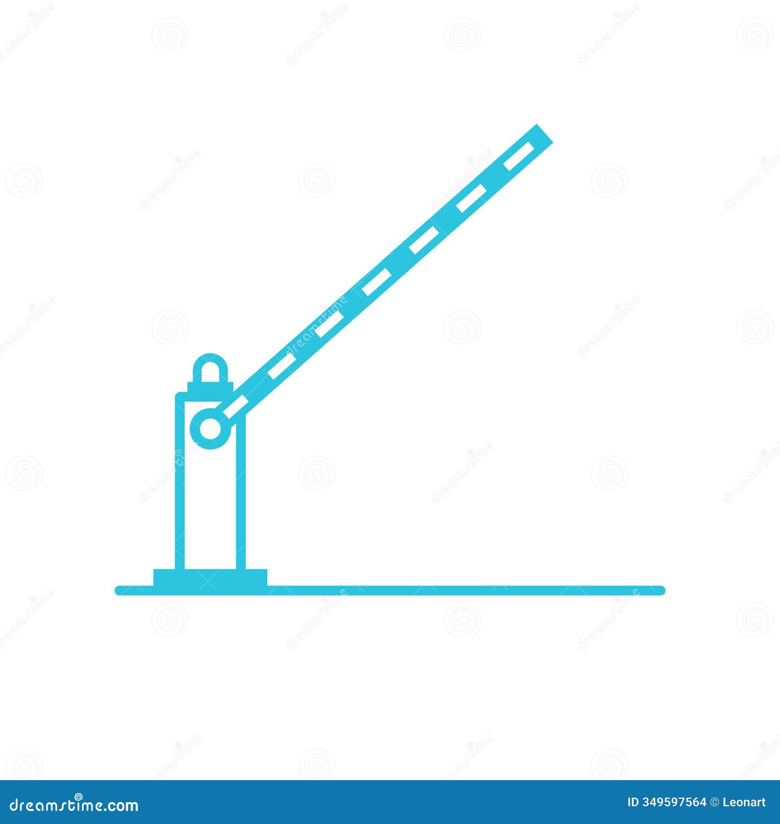 Entry Through The Barrier Which Is Raised To Pass The Car. Toll Gate ...