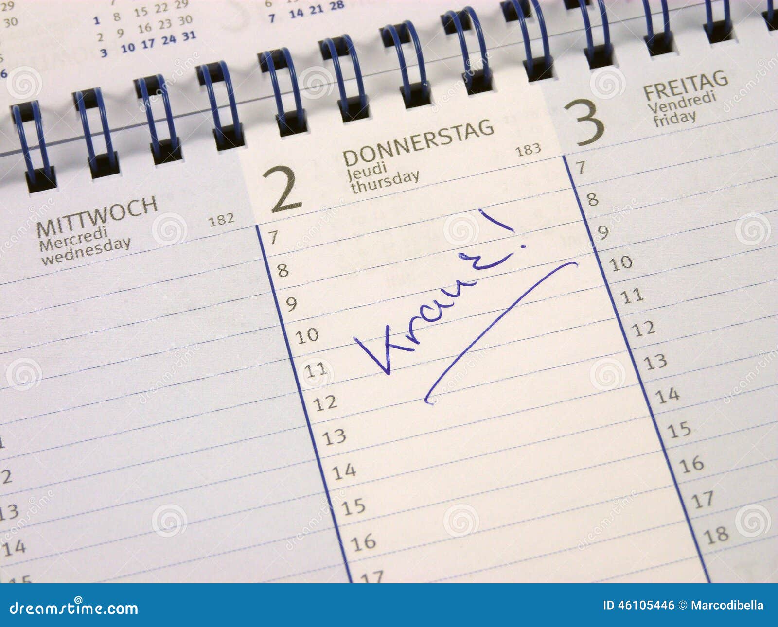 Entry To The Calendar Massage Royalty-Free Stock Photo | CartoonDealer ...