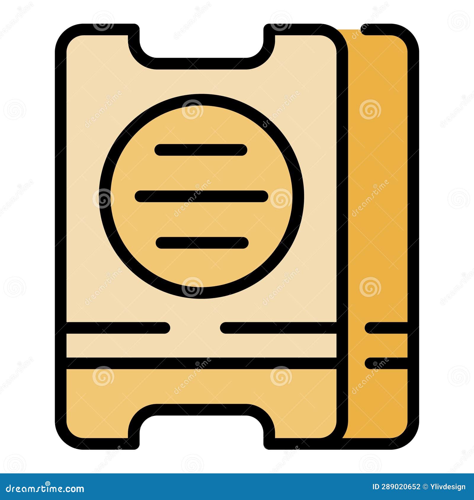 Entry Coupon Icon Vector Flat Stock Illustration - Illustration of ...