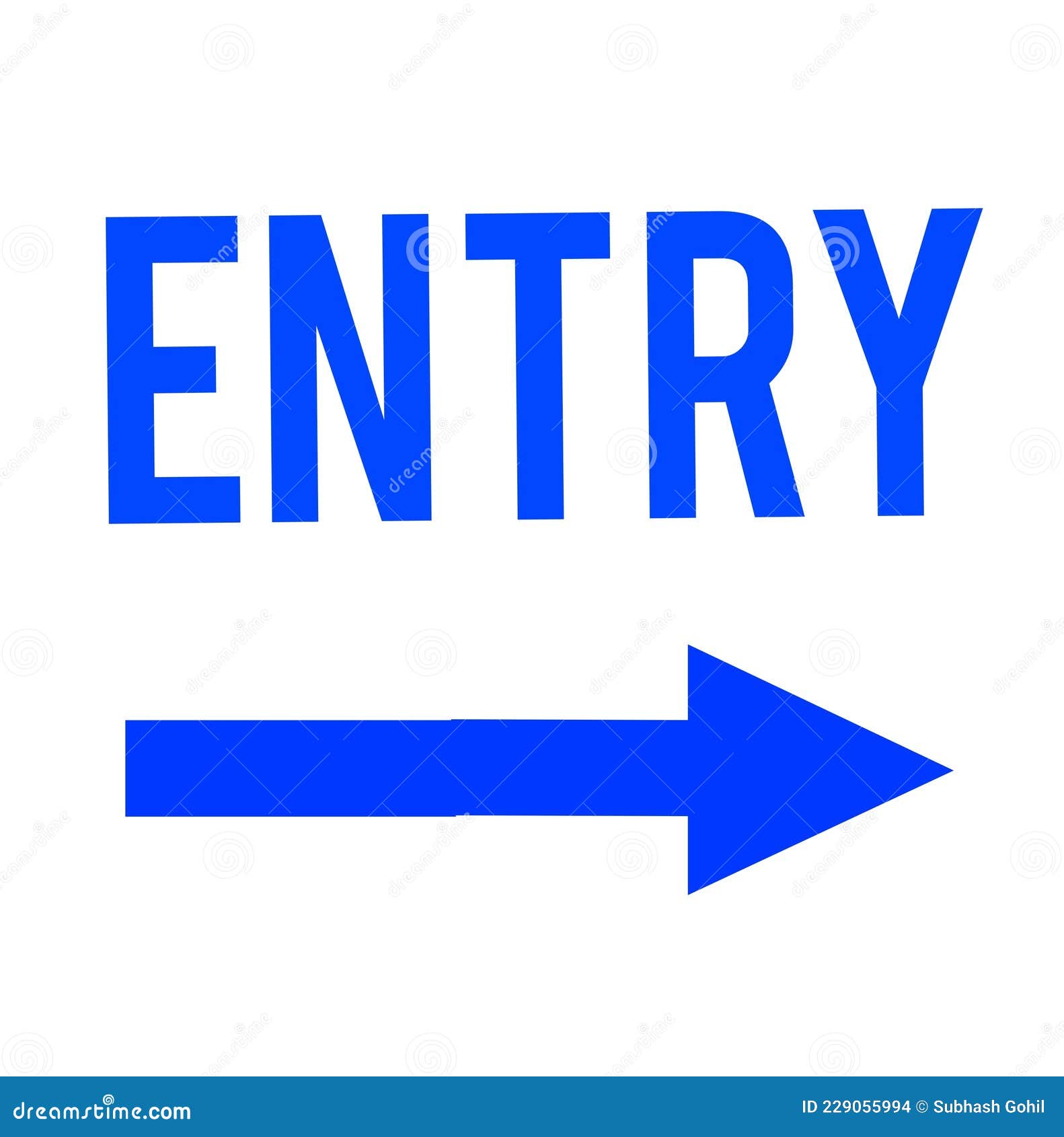 Entry design arrow stock illustration. Illustration of diagram - 229055994