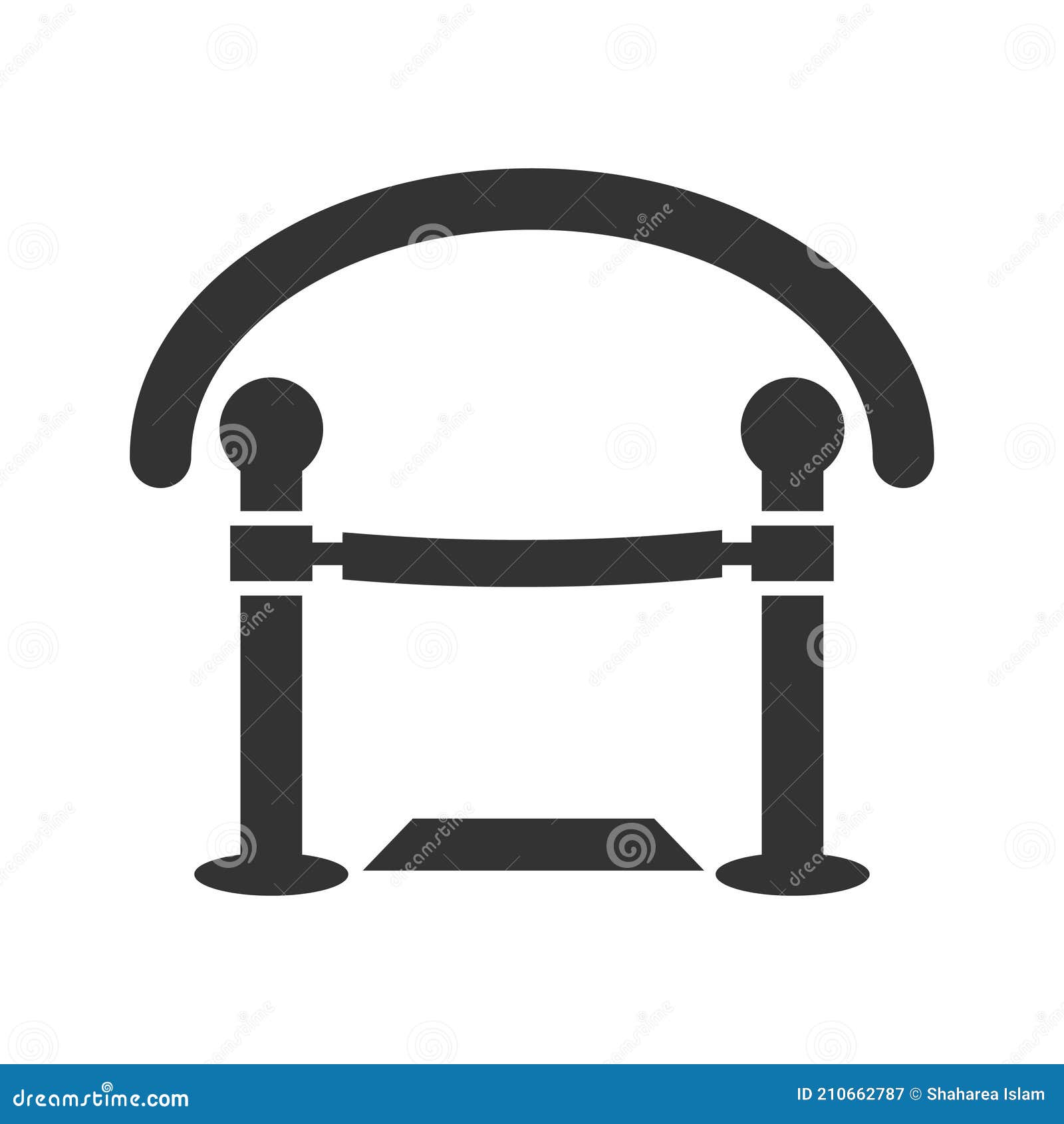 Entry gate icon stock vector. Illustration of designed - 210662787