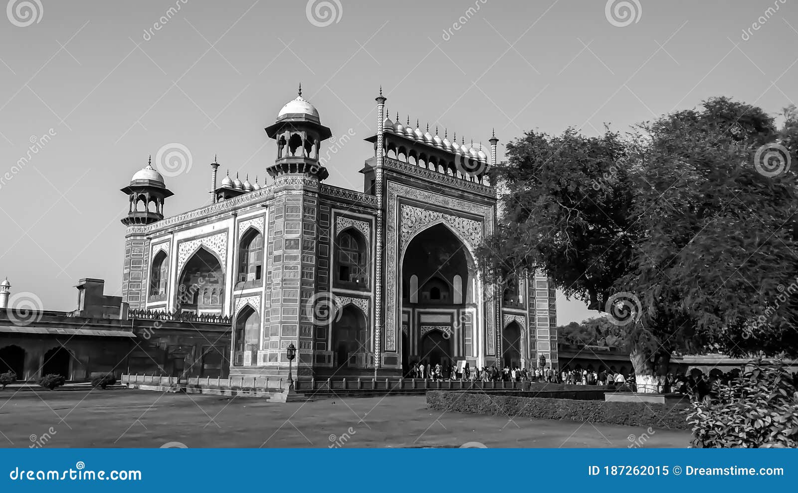 The Entry Gate of Taj Mahal in Agra,India.the Heritage Place. Editorial ...
