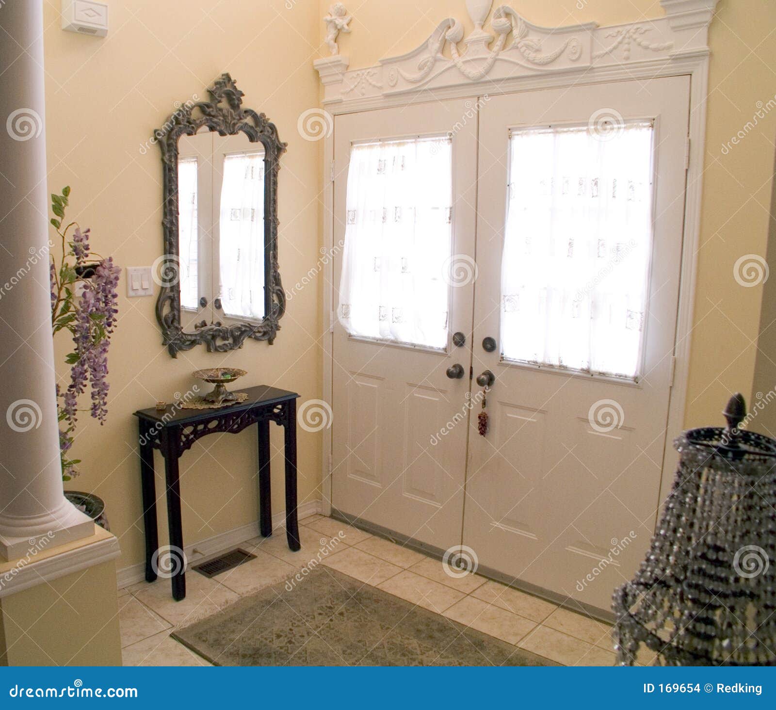 Entry Hall 09 stock photo. Image of hallway, columns, illuminate - 169654