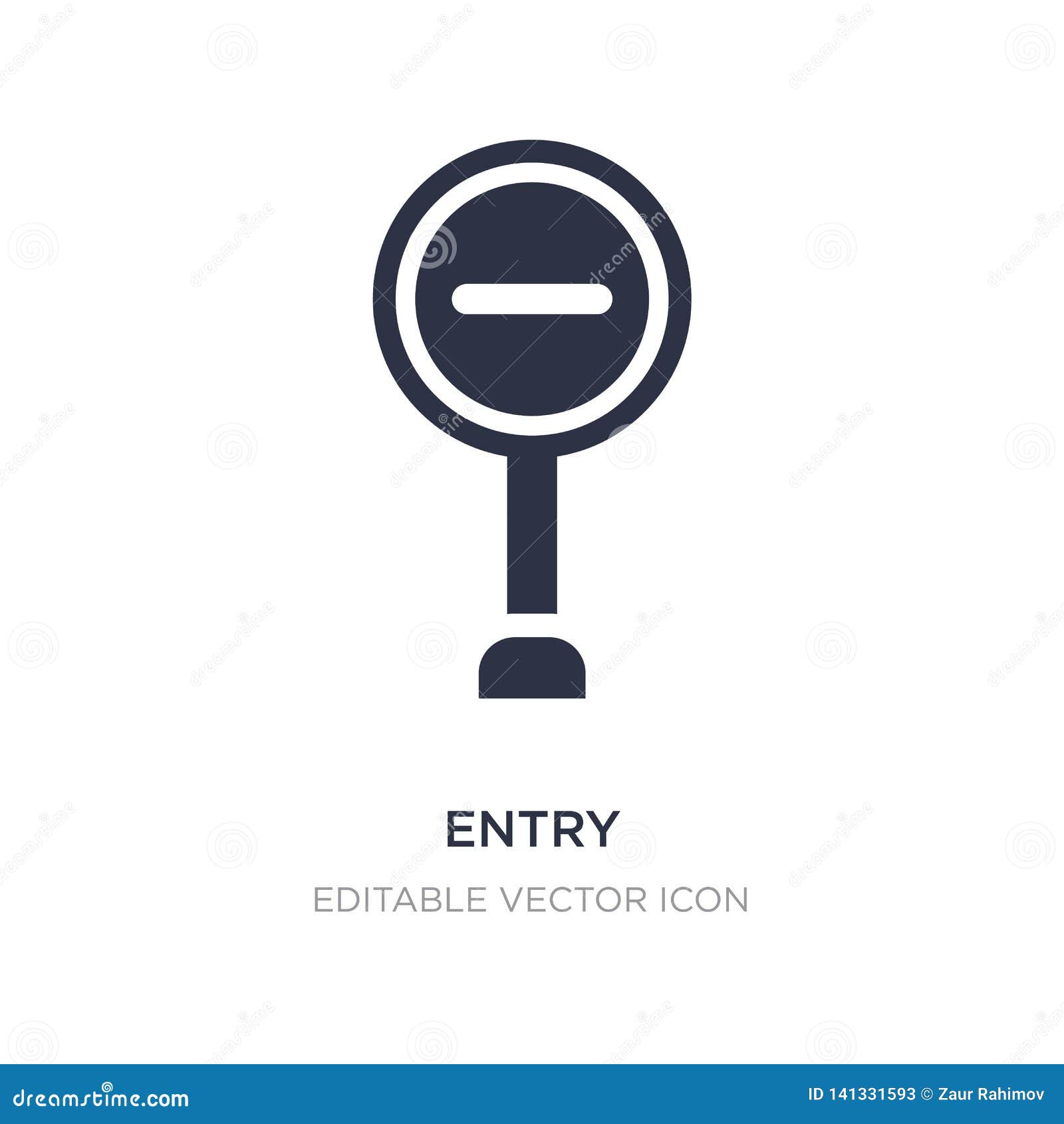 Entry Icon on White Background. Simple Element Illustration from Signs ...