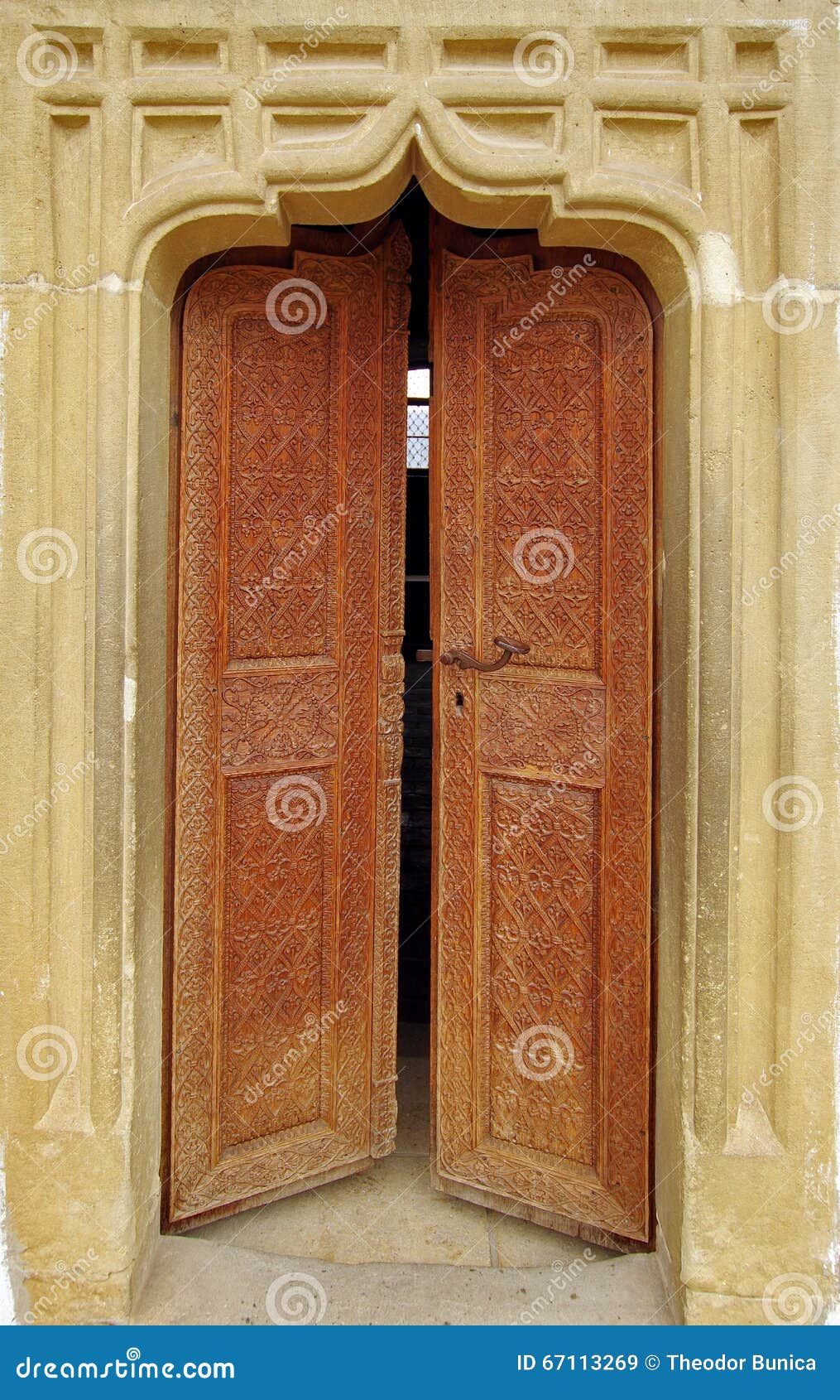 Orthodox Church. Entry in the Refectory - Hurezi or Horezu Monastery ...