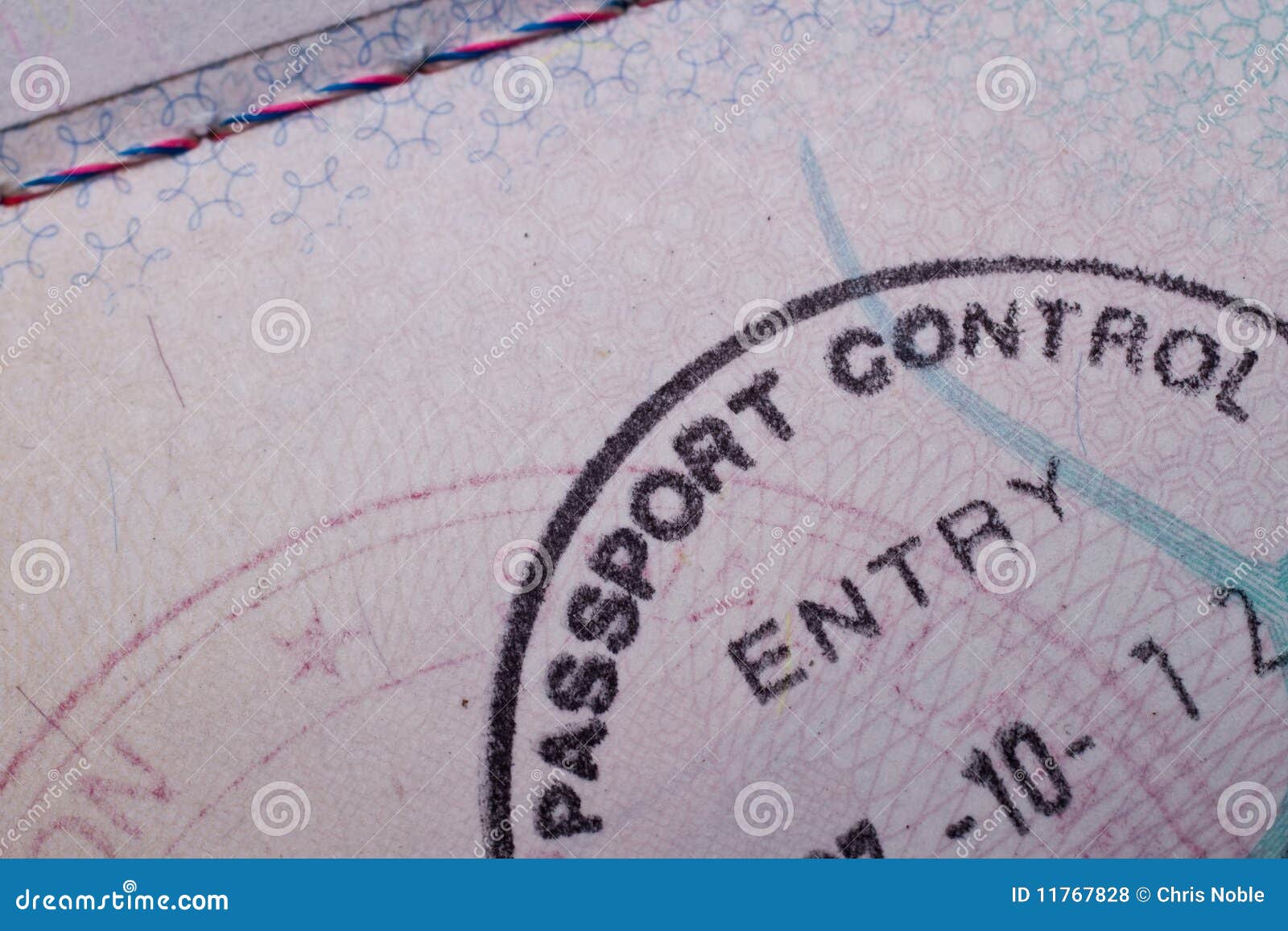 Entry Stamp stock photo. Image of entry, visa, immigration - 11767828