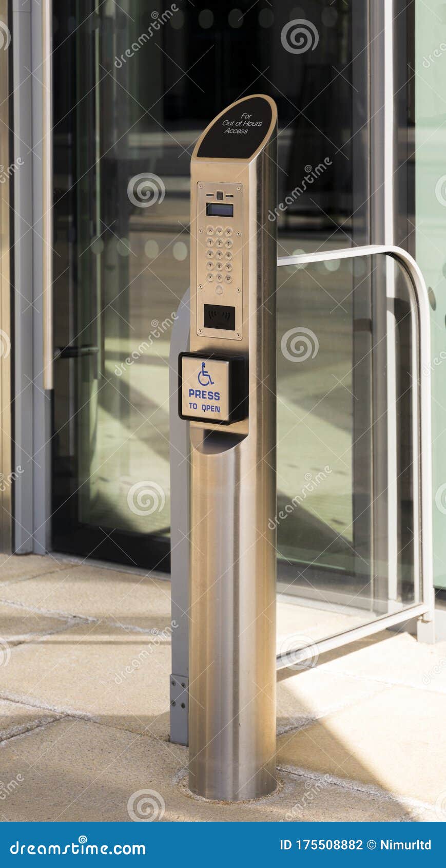 Entry System with Key Pad and Card Reader for Access To Building Stock ...