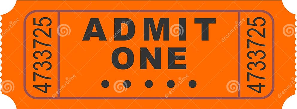 Entry Ticket stock vector. Illustration of clipart, admission - 72569