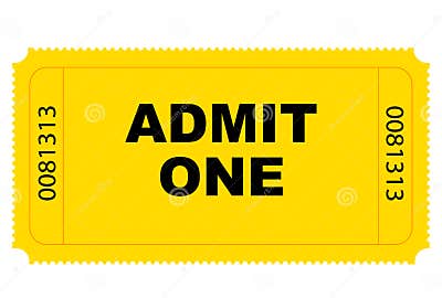 Entry Ticket Vector stock vector. Illustration of orange - 3613744