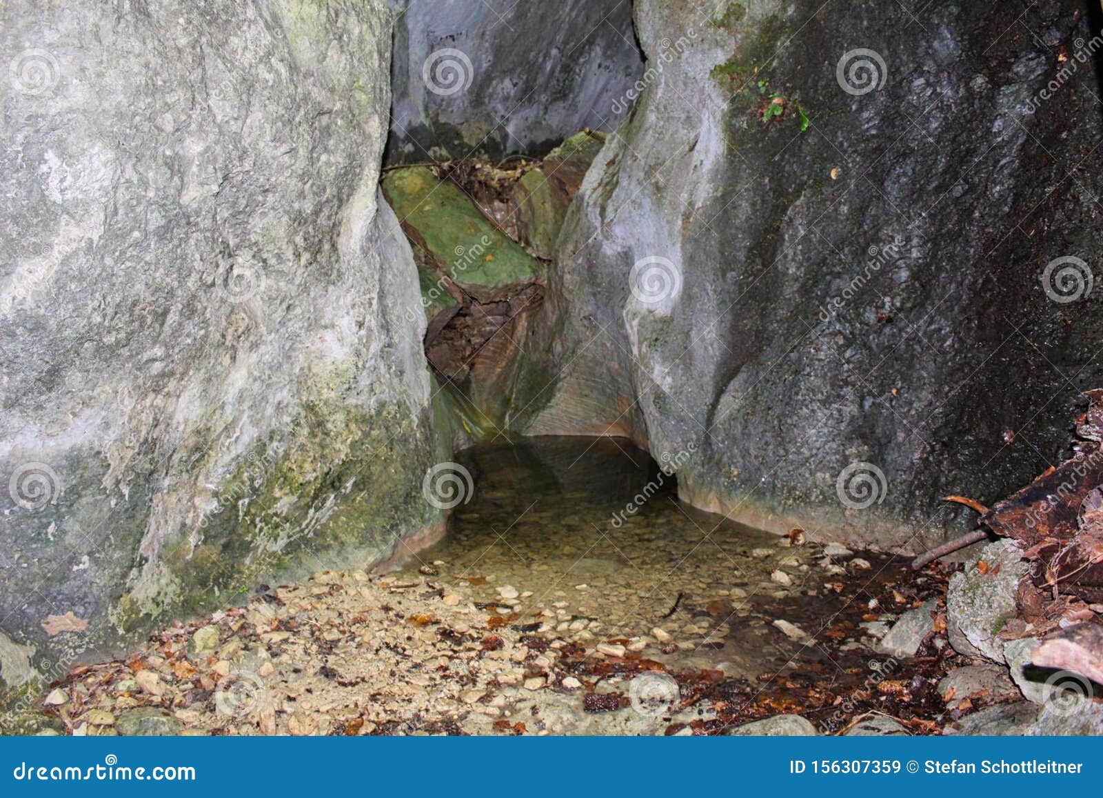 Entry To a Cave in the Rock Stock Image - Image of passage, national ...