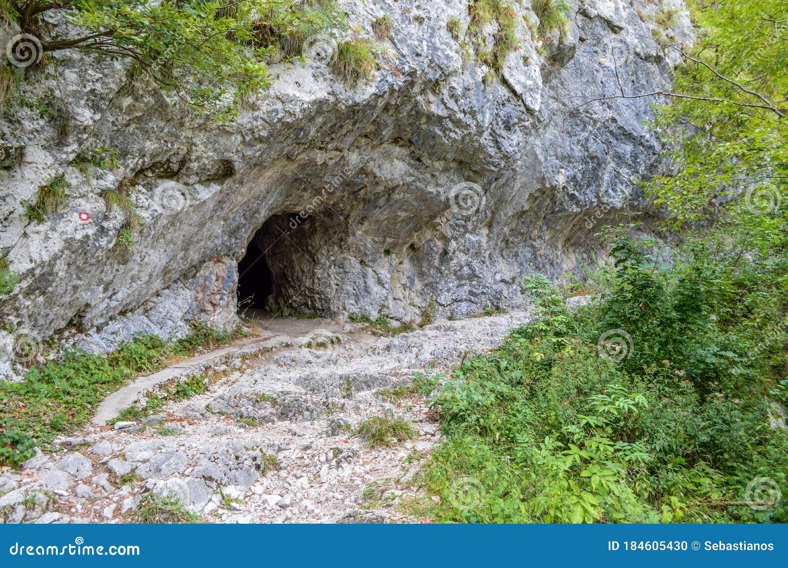 Entry To a Cave in the Rock Stock Photo - Image of light, cliff: 184605430