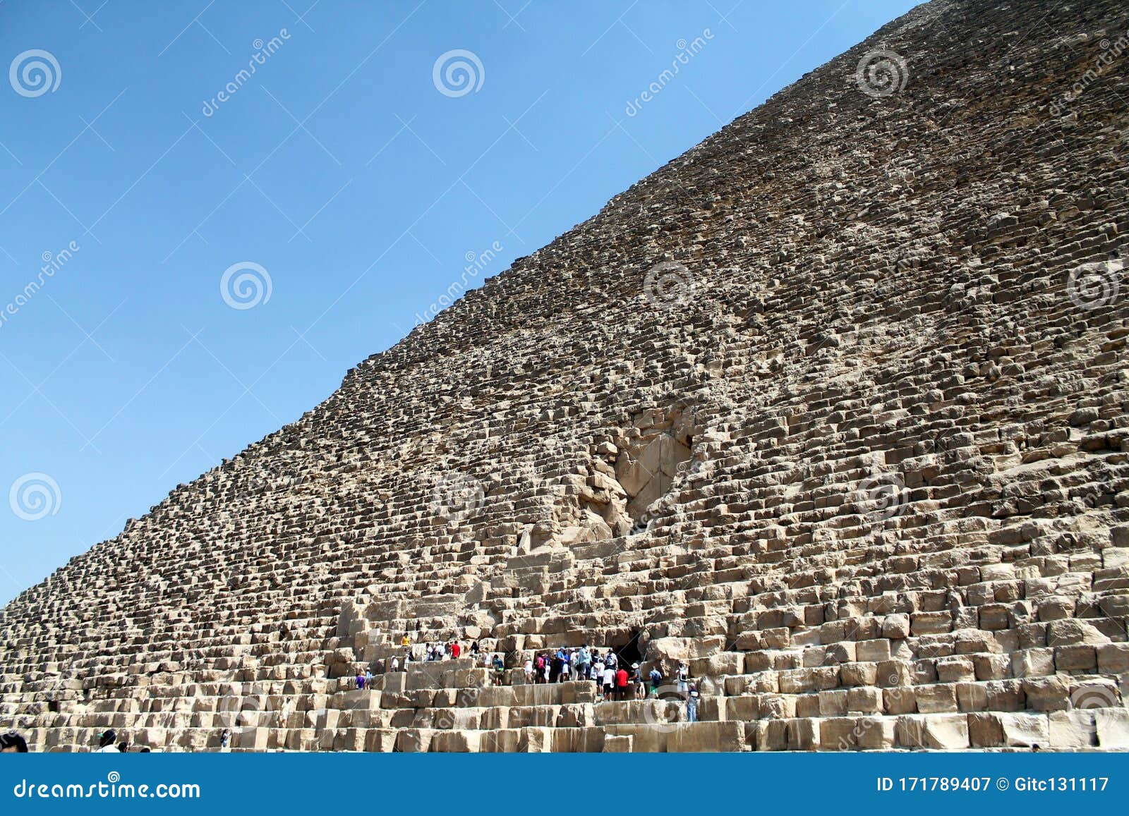 Entry To the Great Pyramids of Giza Stock Image - Image of giza ...