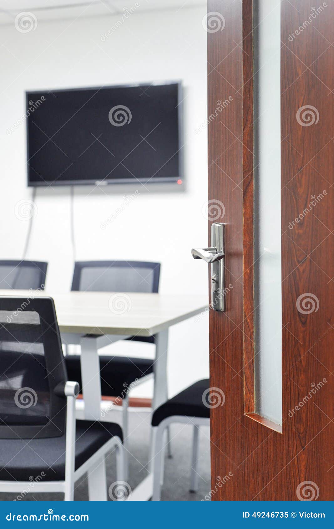 Entry to the meeting room stock image. Image of business - 49246735