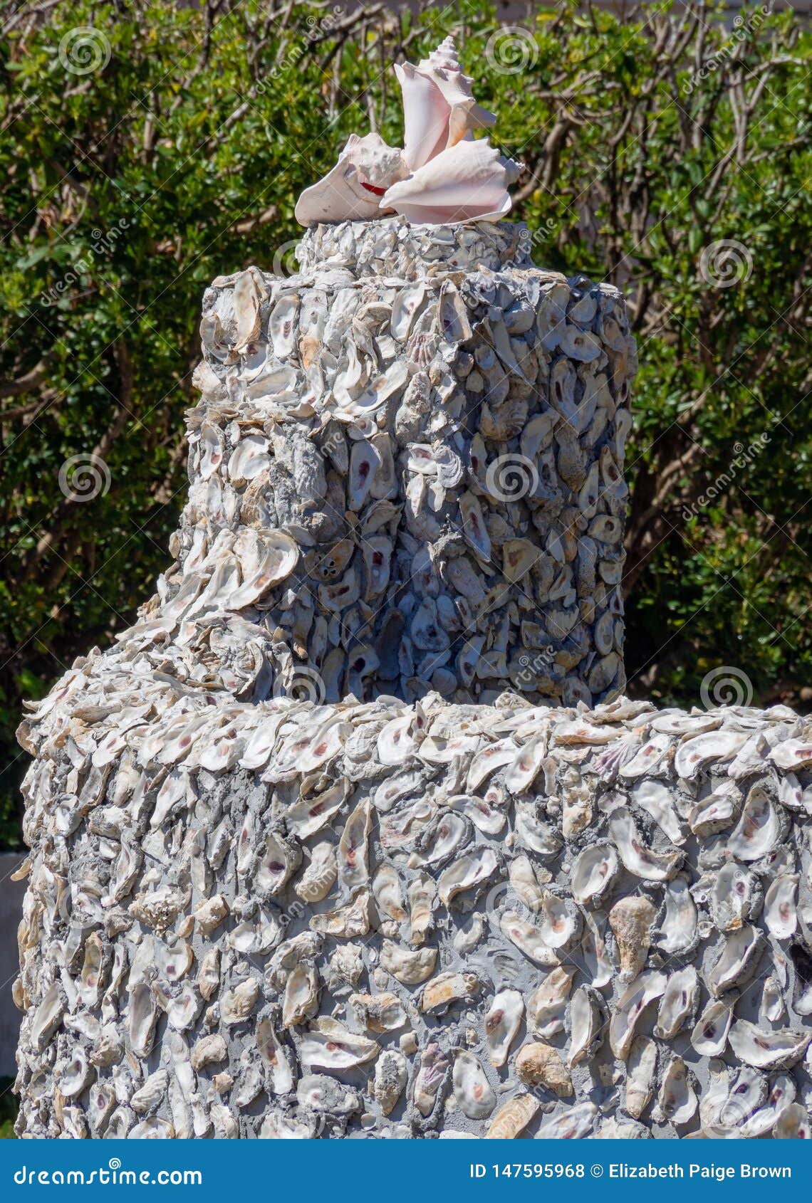 Oyster Shell Aggregate for Entry Walls Stock Photo - Image of aggregate ...