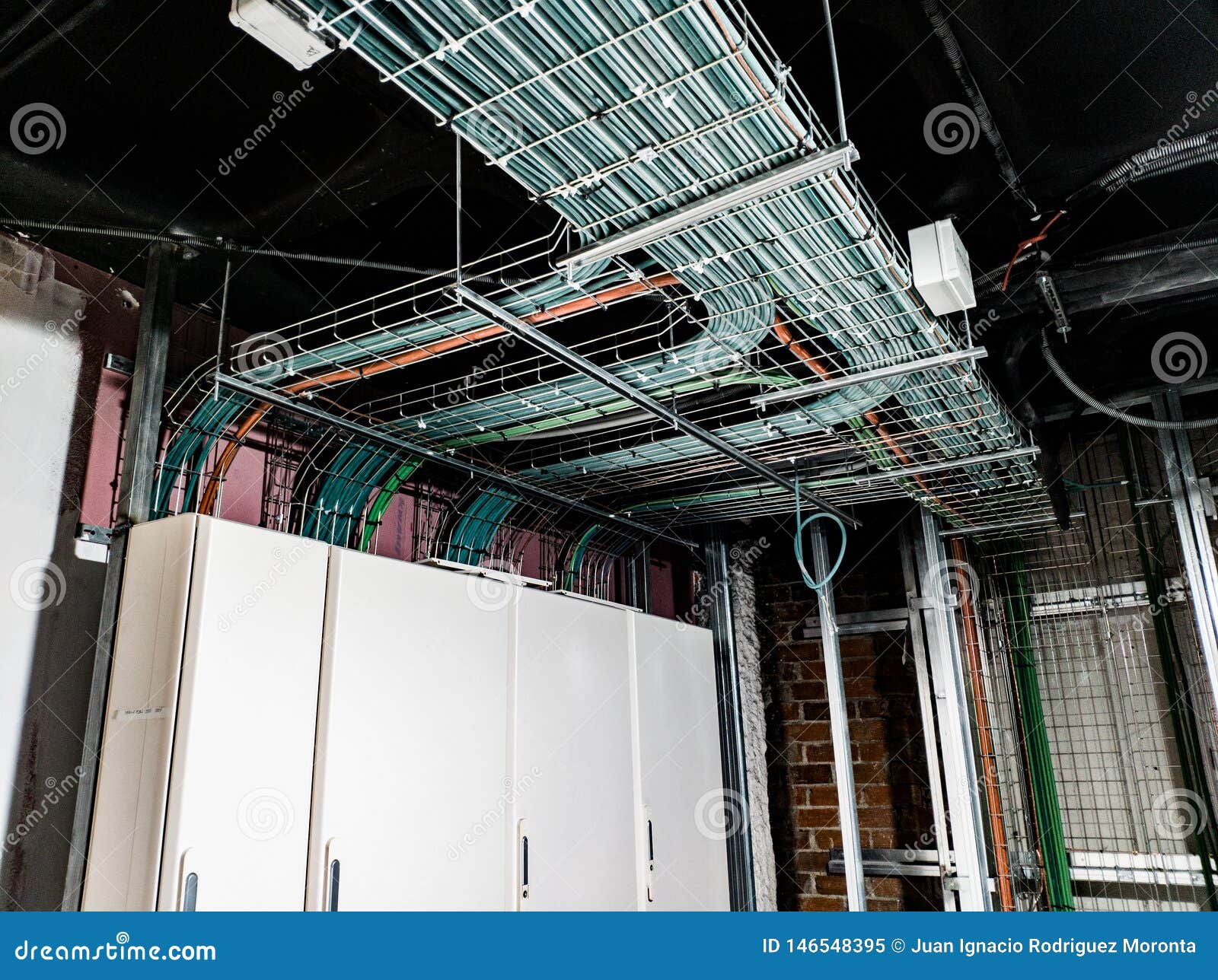 Entry of Wiring To Electrical Panel Stock Image - Image of equipment ...