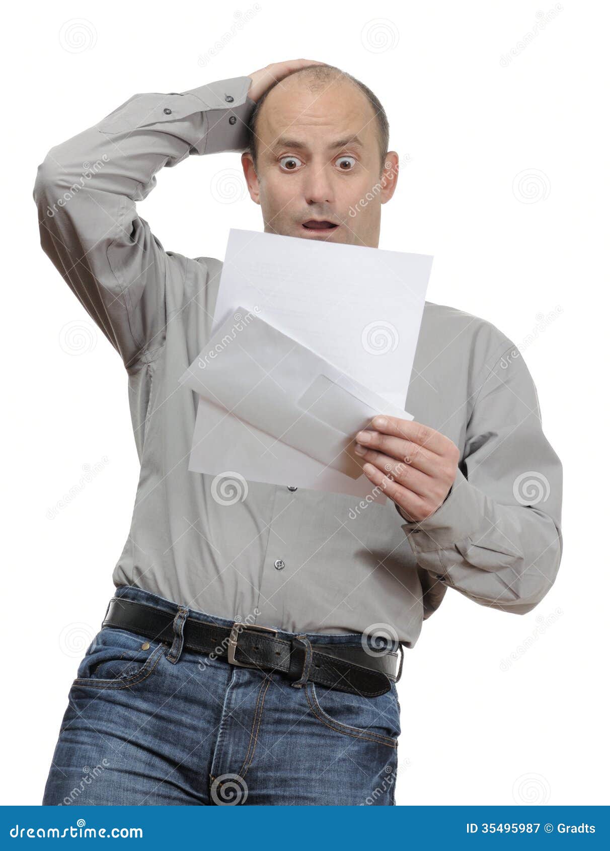 Entsetzt stockbild. Bild von kosten, gebührenzählung - 35495987