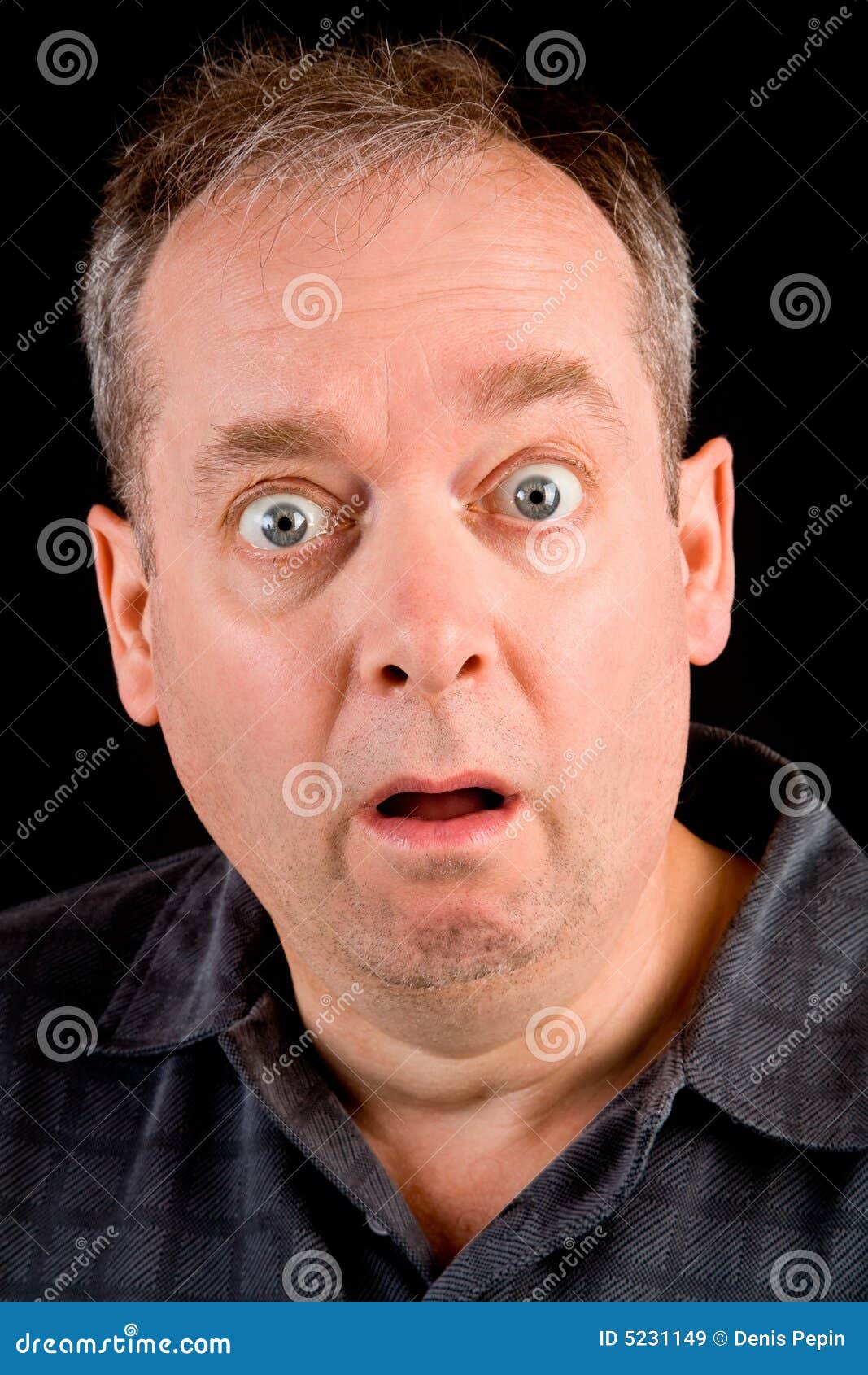 Entsetzt stockbild. Bild von nervös, durcheinander, verletzt - 5231149