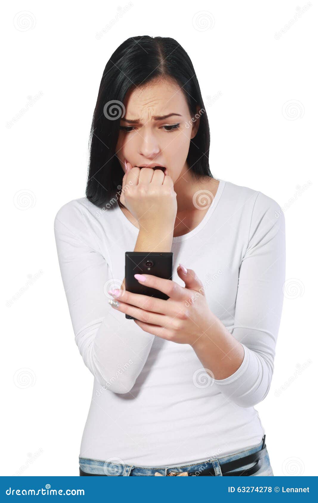 Entsetzt stockfoto. Bild von netz, medien, beiläufig - 63274278