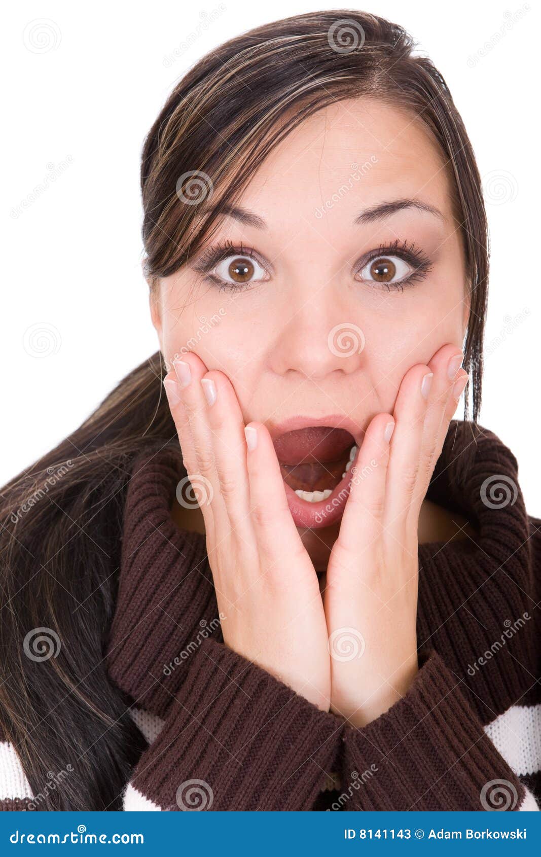 Entsetzte Frau Bild. Bild: 8141143