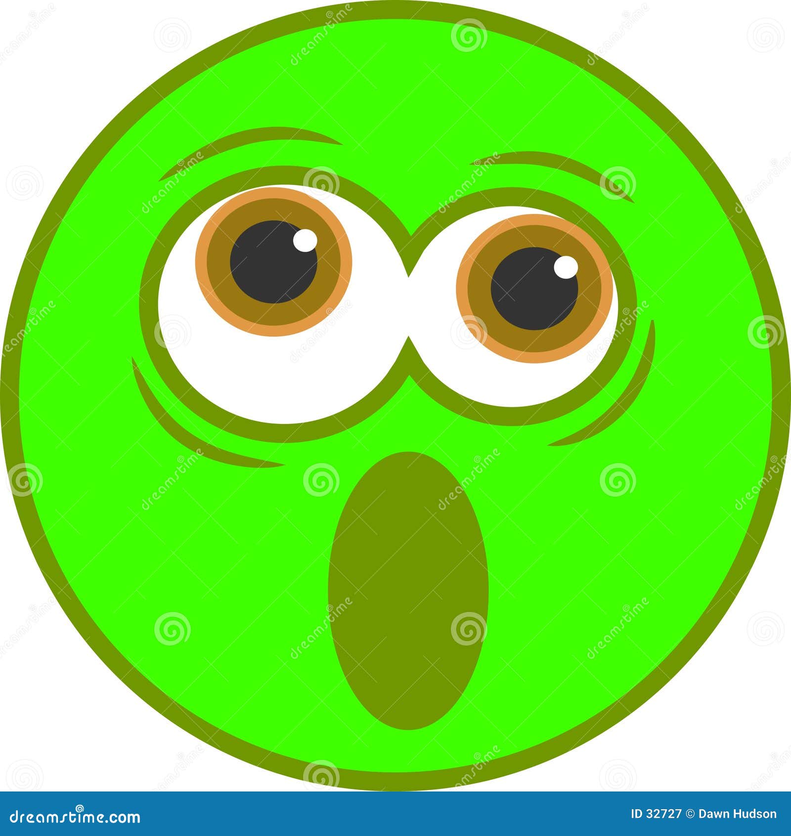 Entsetzte smiley-Ikone vektor abbildung. Illustration von karikaturen ...