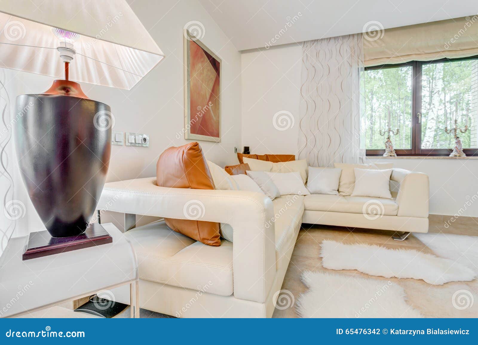 Entspannen Sie Sich Raum Im Splashy Wohnsitz Stockfoto - Bild von ...