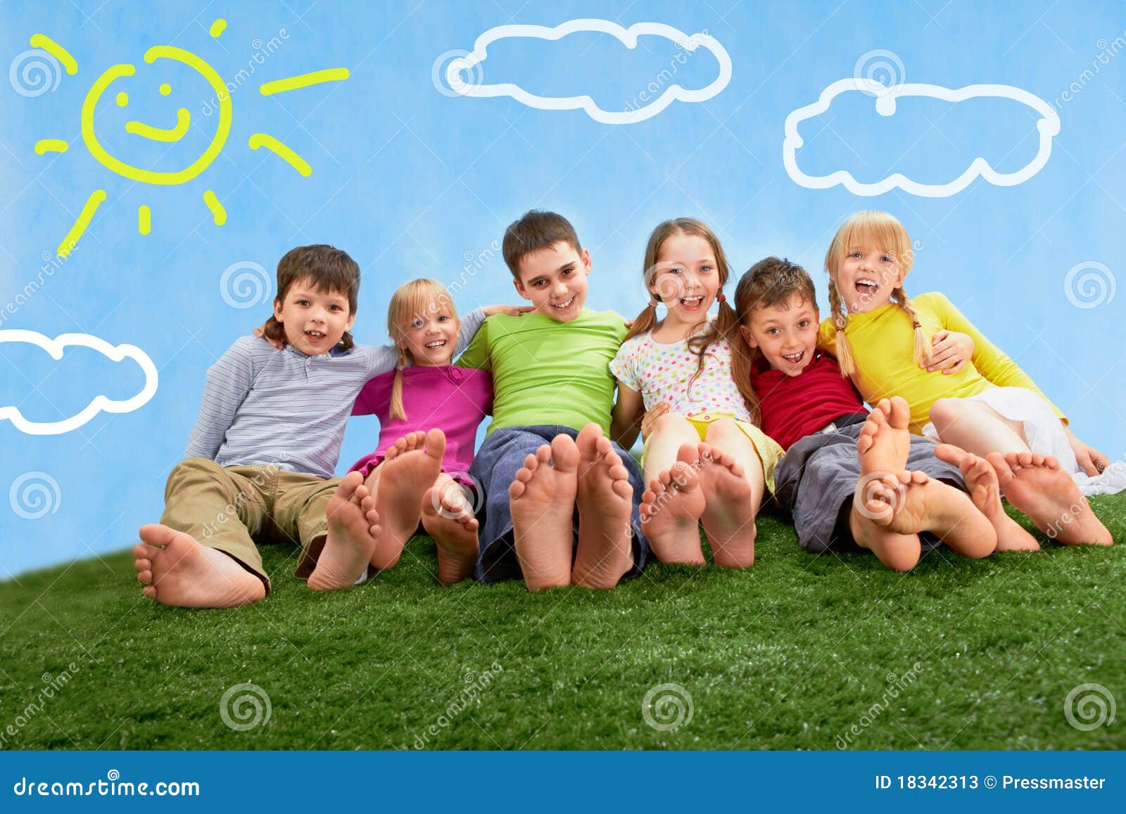 Entspannende Kinder stockbild. Bild von menschlich, bruder - 18342313