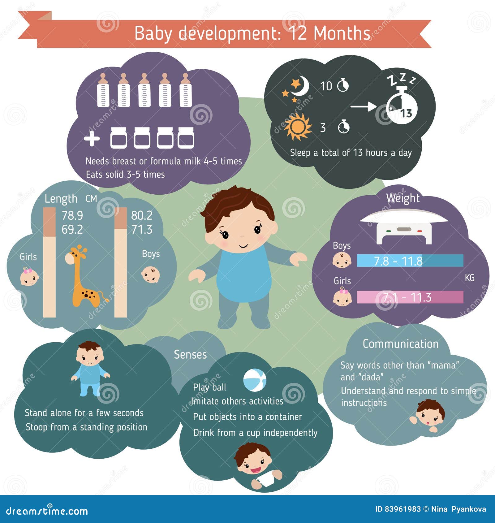 Entwicklung Des Kindes Infographics Vektor Abbildung - Illustration von ...