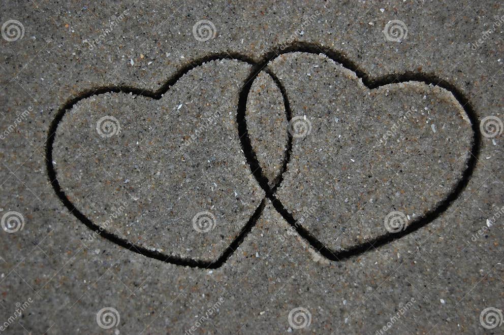 Entwined Hearts stock photo. Image of double, engagement - 10382872