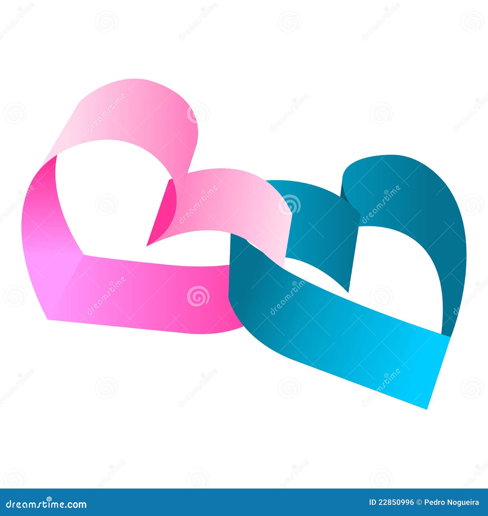 Entwined hearts stock vector. Illustration of love, celebrate - 22850996