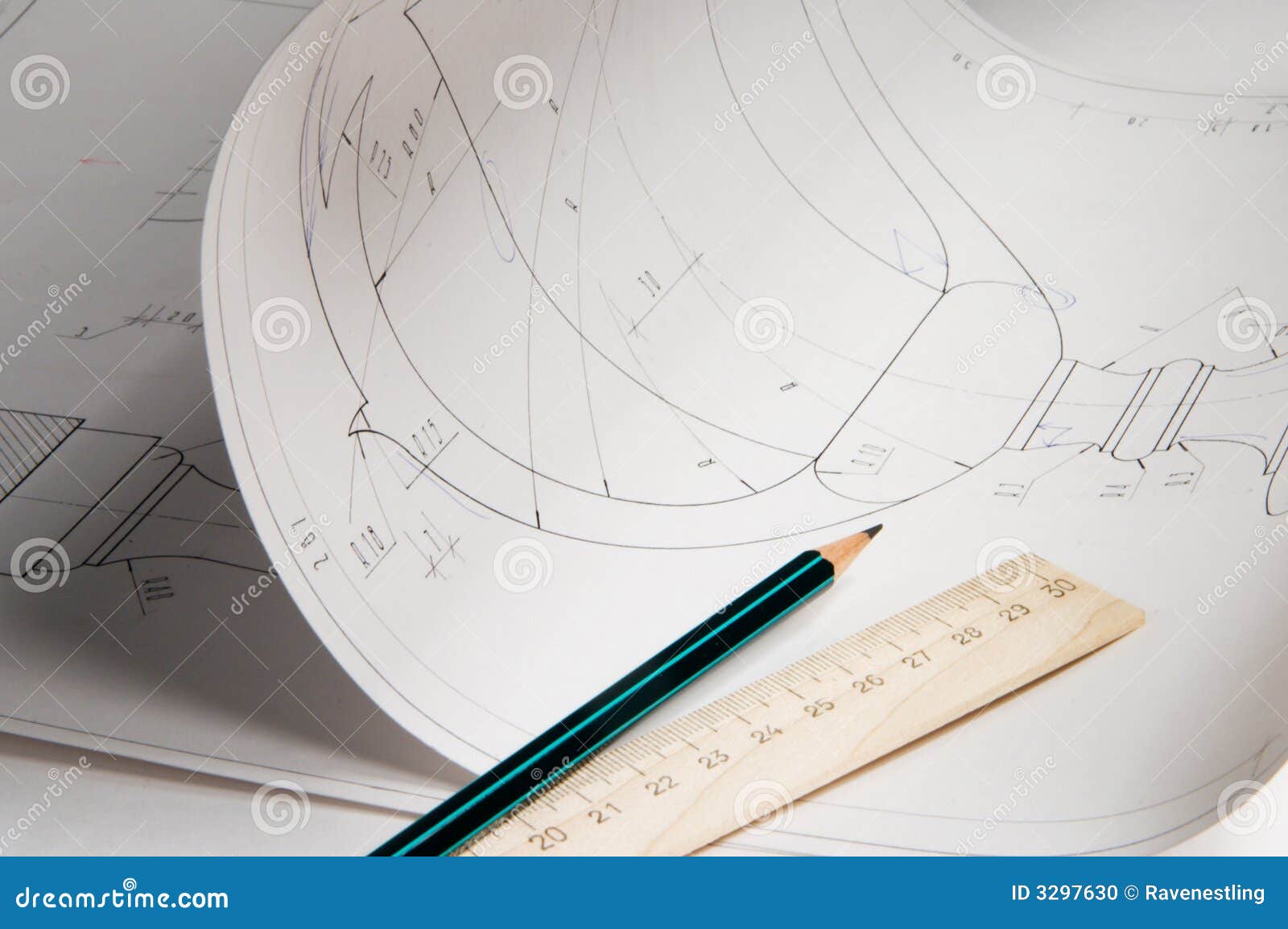 Entwurf stockfoto. Bild von autor, lichtpause, geschäft - 3297630