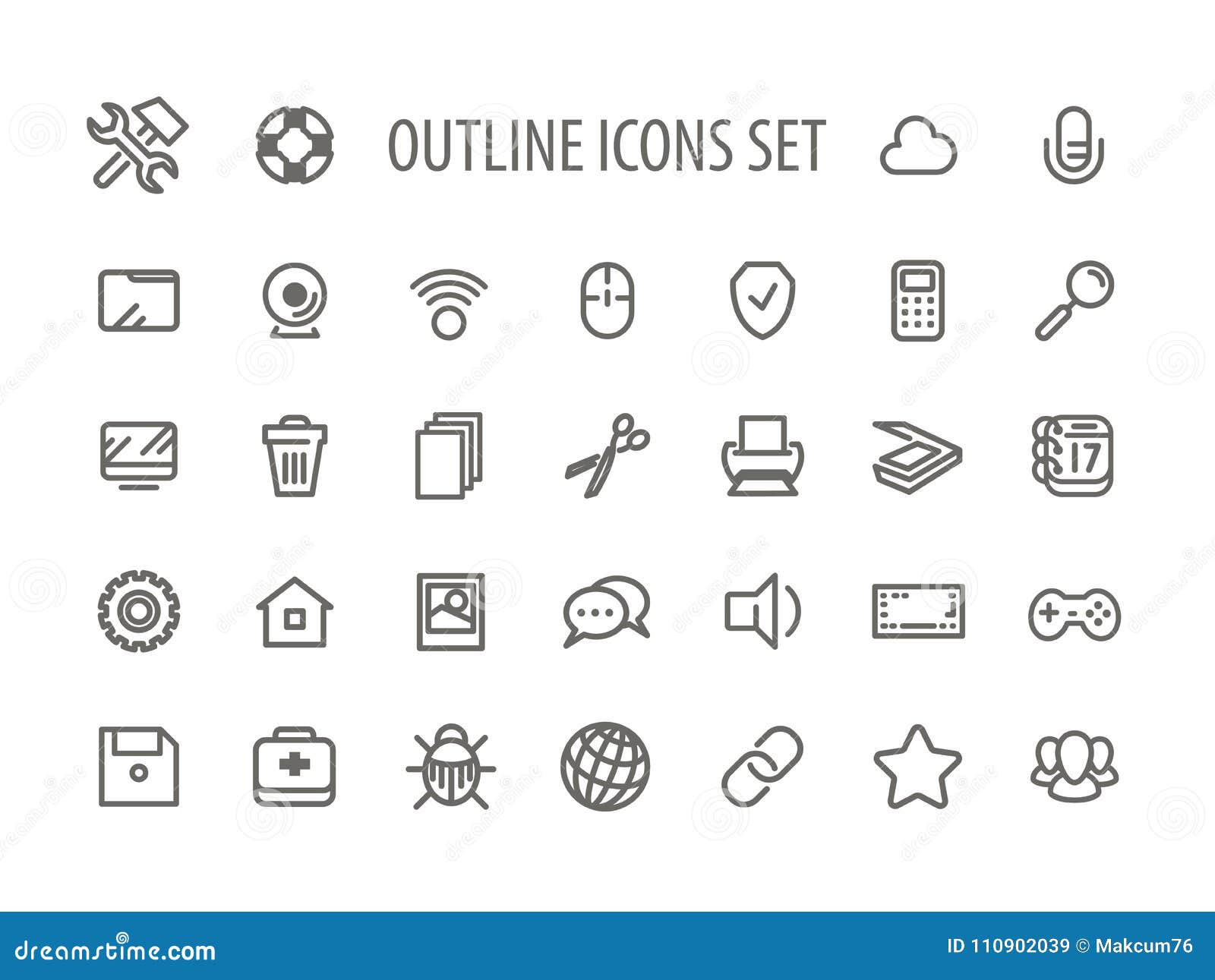 Entwurfs-Ikonen Eingestellte Vektor-Illustration Vektor Abbildung ...