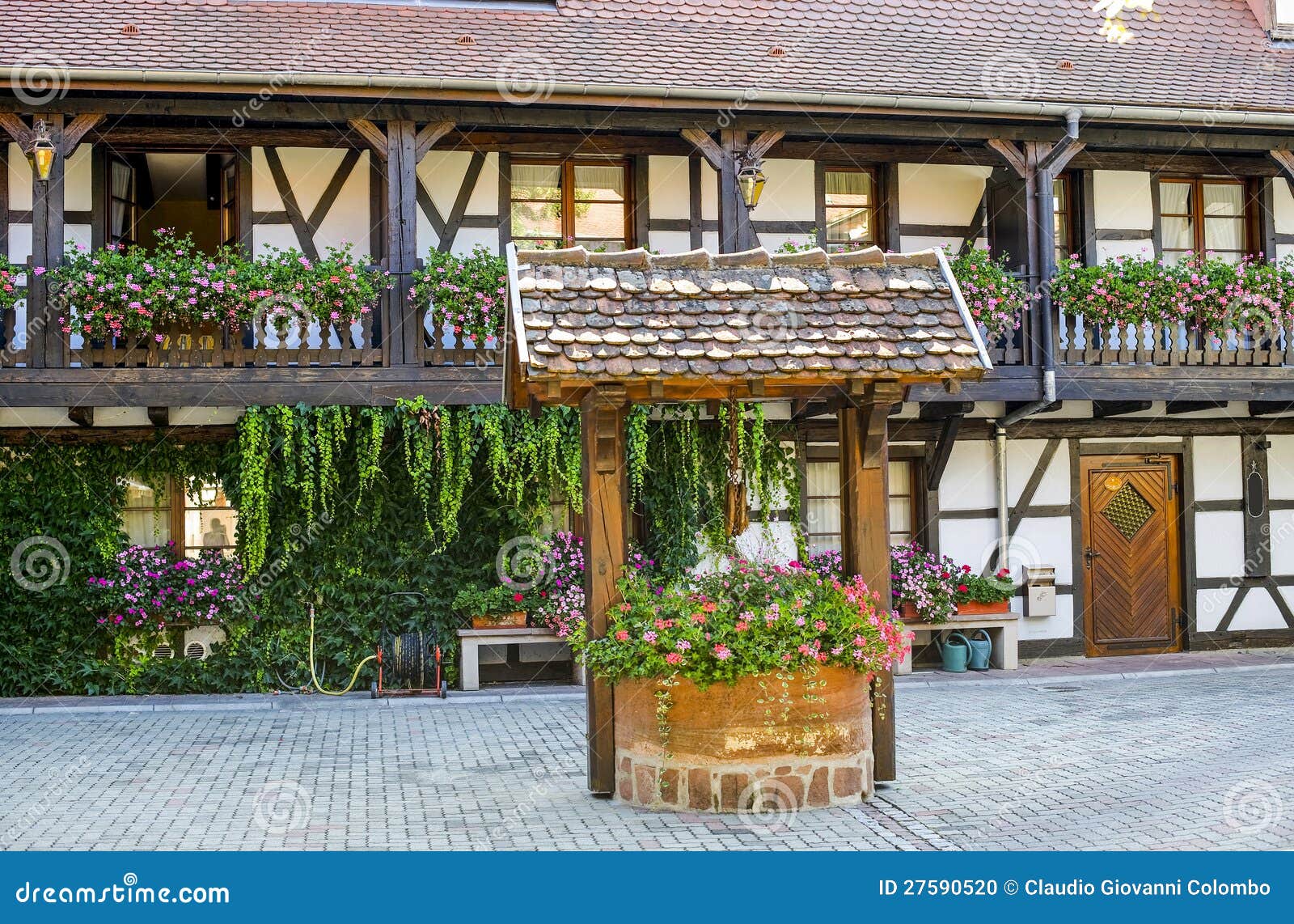 Entzheim (Alsace) - Court stock photo. Image of building - 27590520