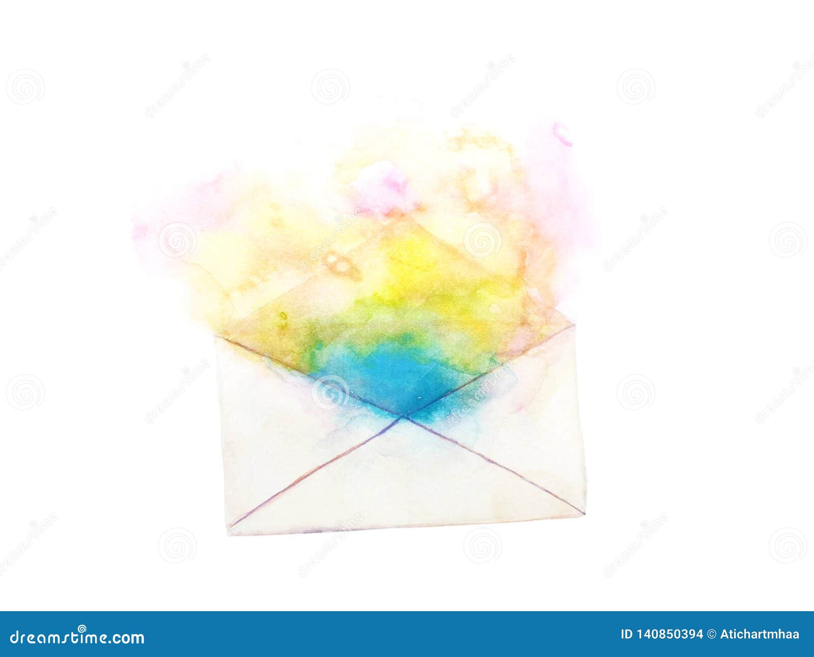 Envelope Abstract Isolated on White Background.hand Drawn Stock ...
