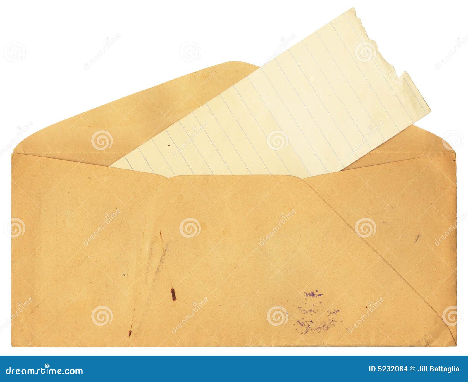 Envelope Antigo Com Manchas Foto de Stock - Imagem de manchado, vazio ...