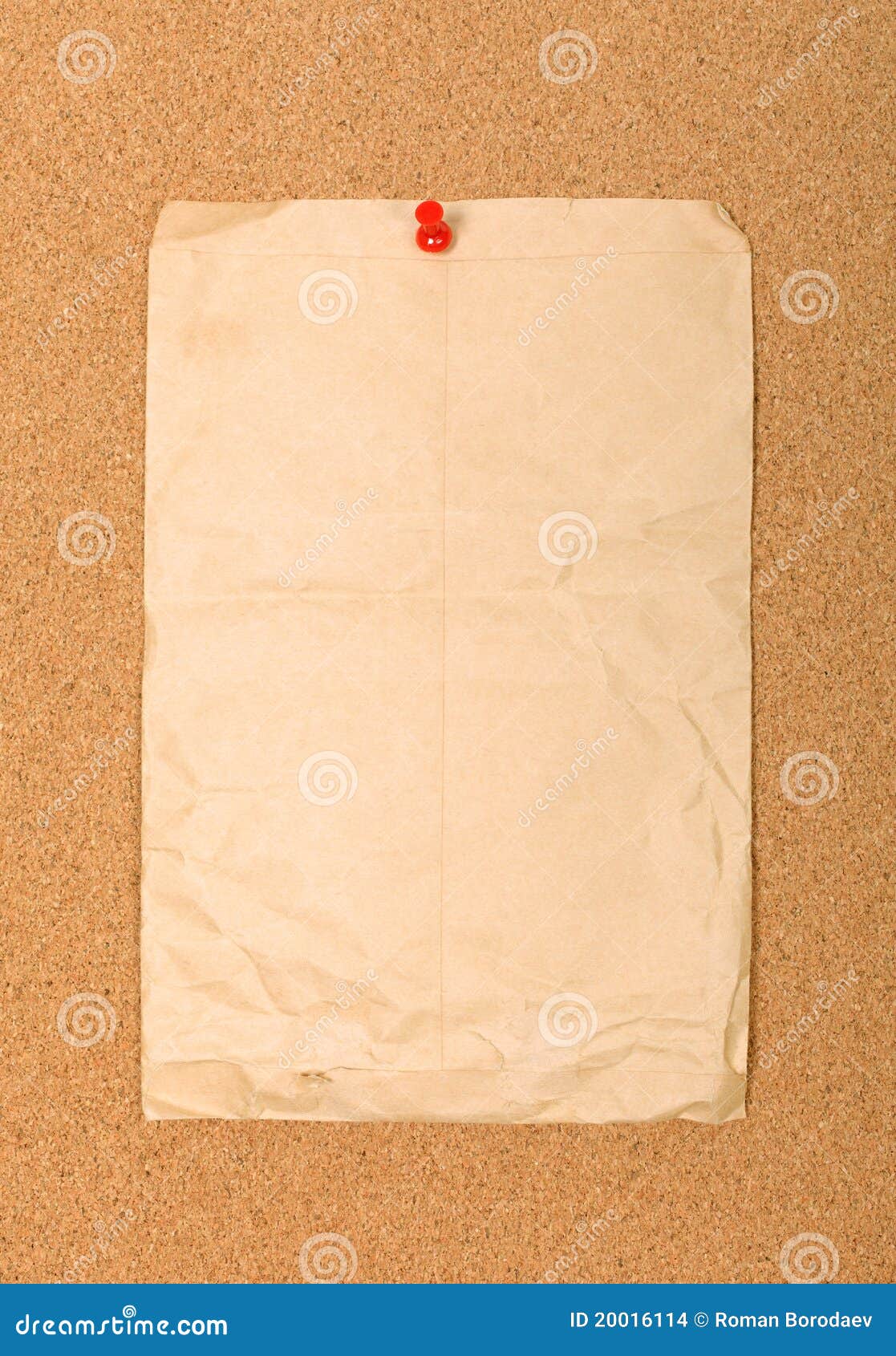 Envelope Attached with Red Pin. Stock Photo - Image of planning, mail ...