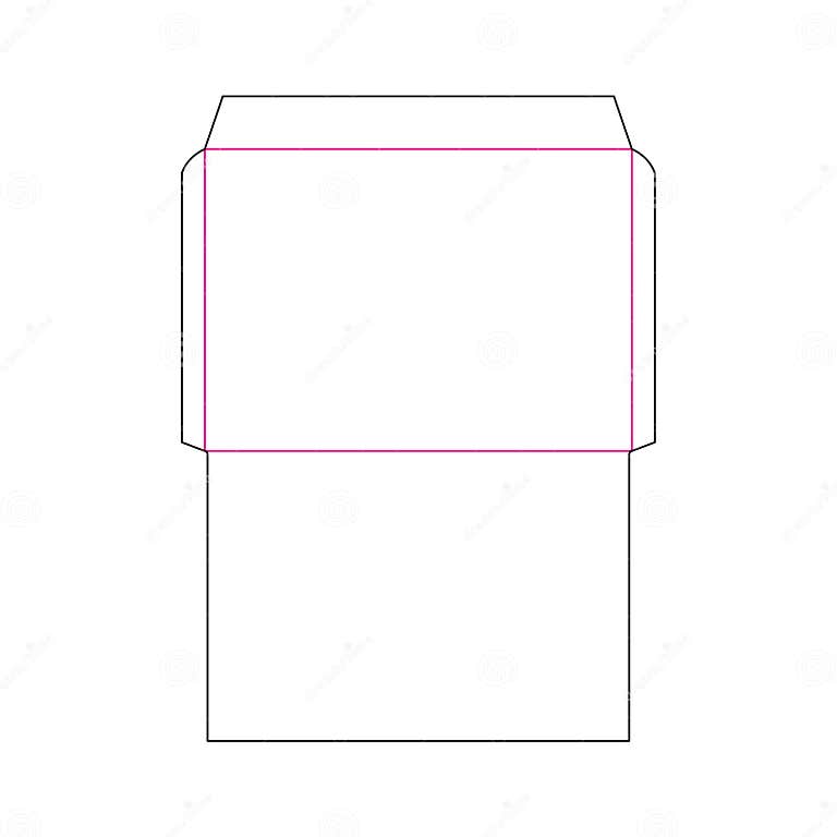 Envelope C4 size template stock vector. Illustration of open - 103518016
