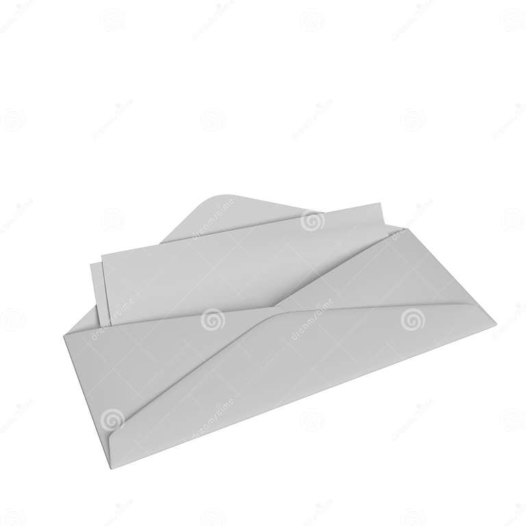 Envelope with checks stock illustration. Illustration of envelope - 7546551