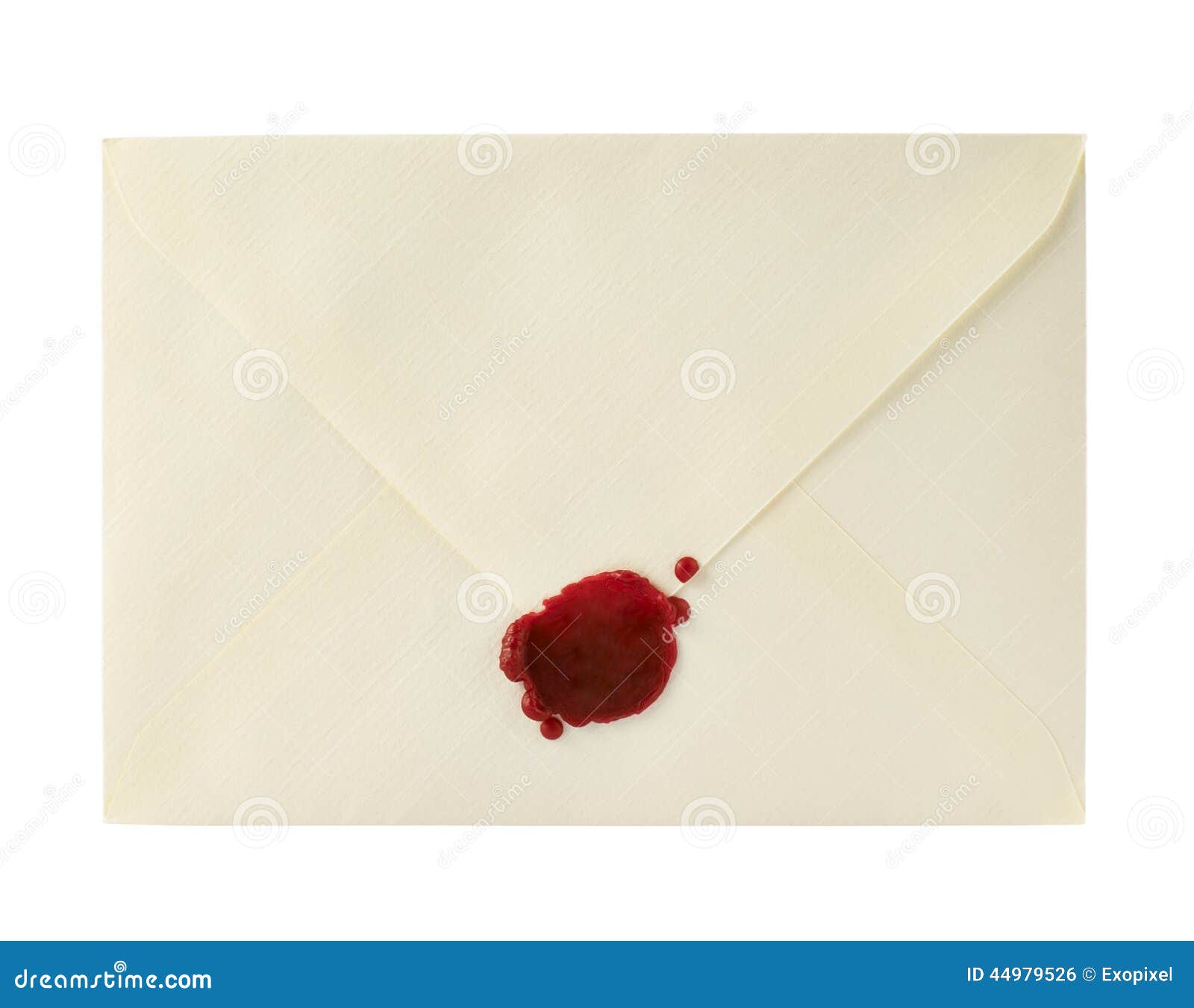 Envelope Closed with a Sealing Wax Stock Photo - Image of message ...