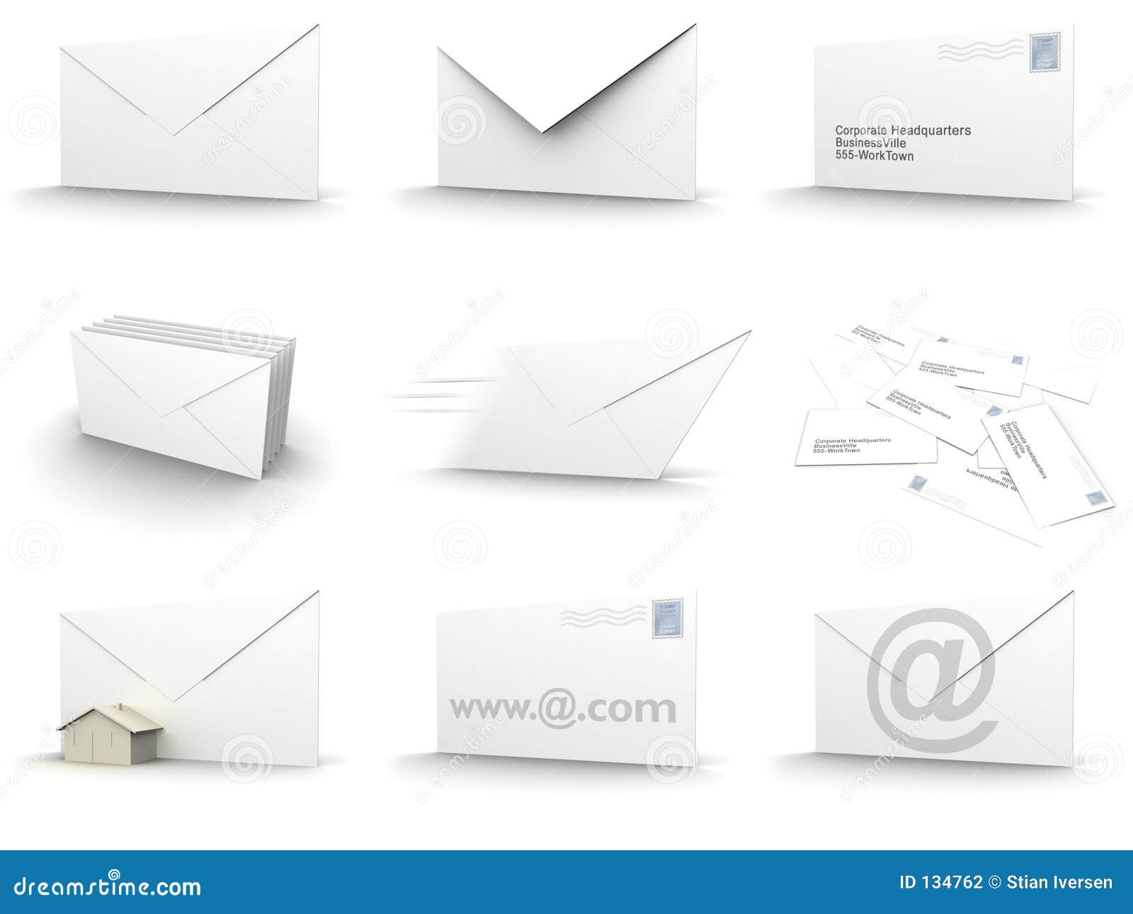 Envelope collage stock illustration. Illustration of mail - 134762