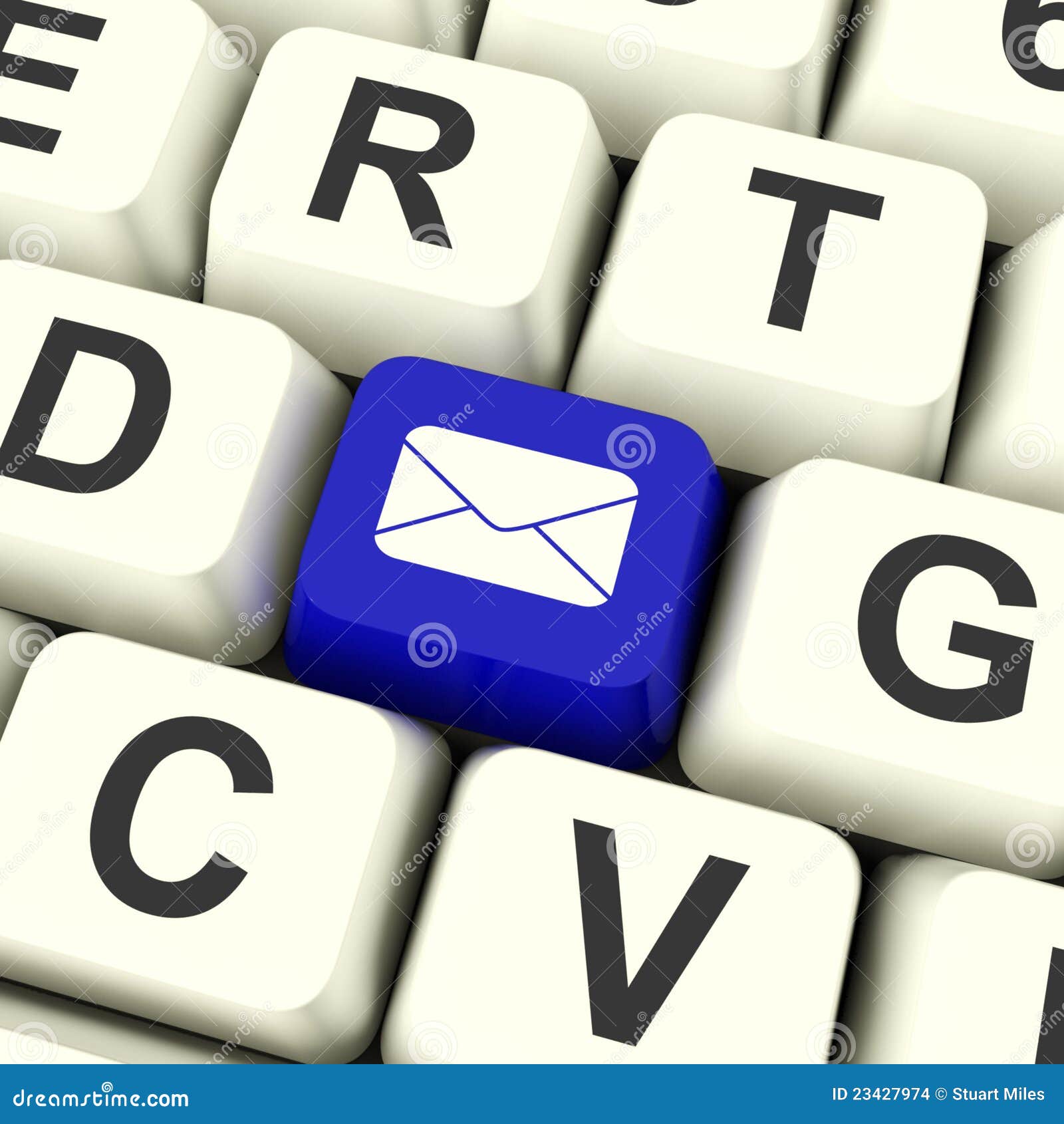 Envelope Computer Key stock illustration. Illustration of message ...