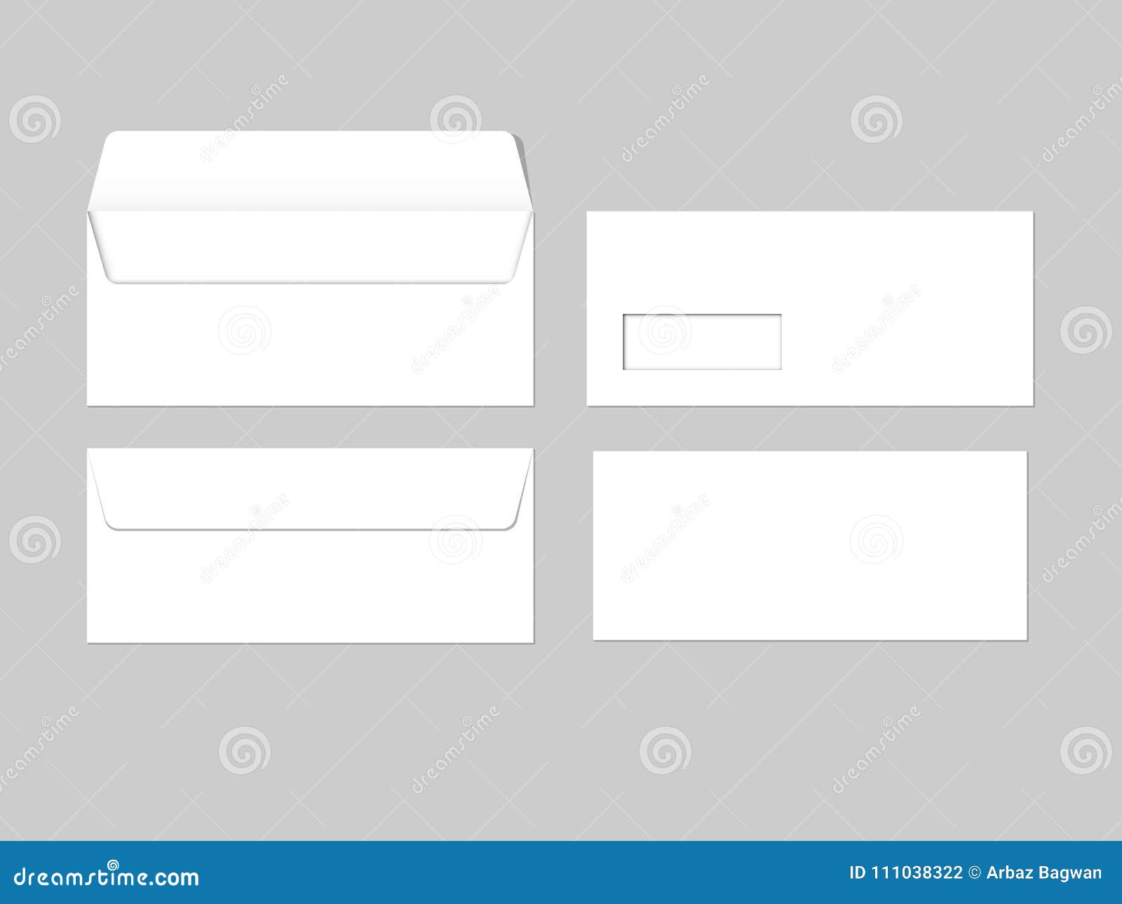 Envelope in 3d art work stock vector. Illustration of corporate - 111038322