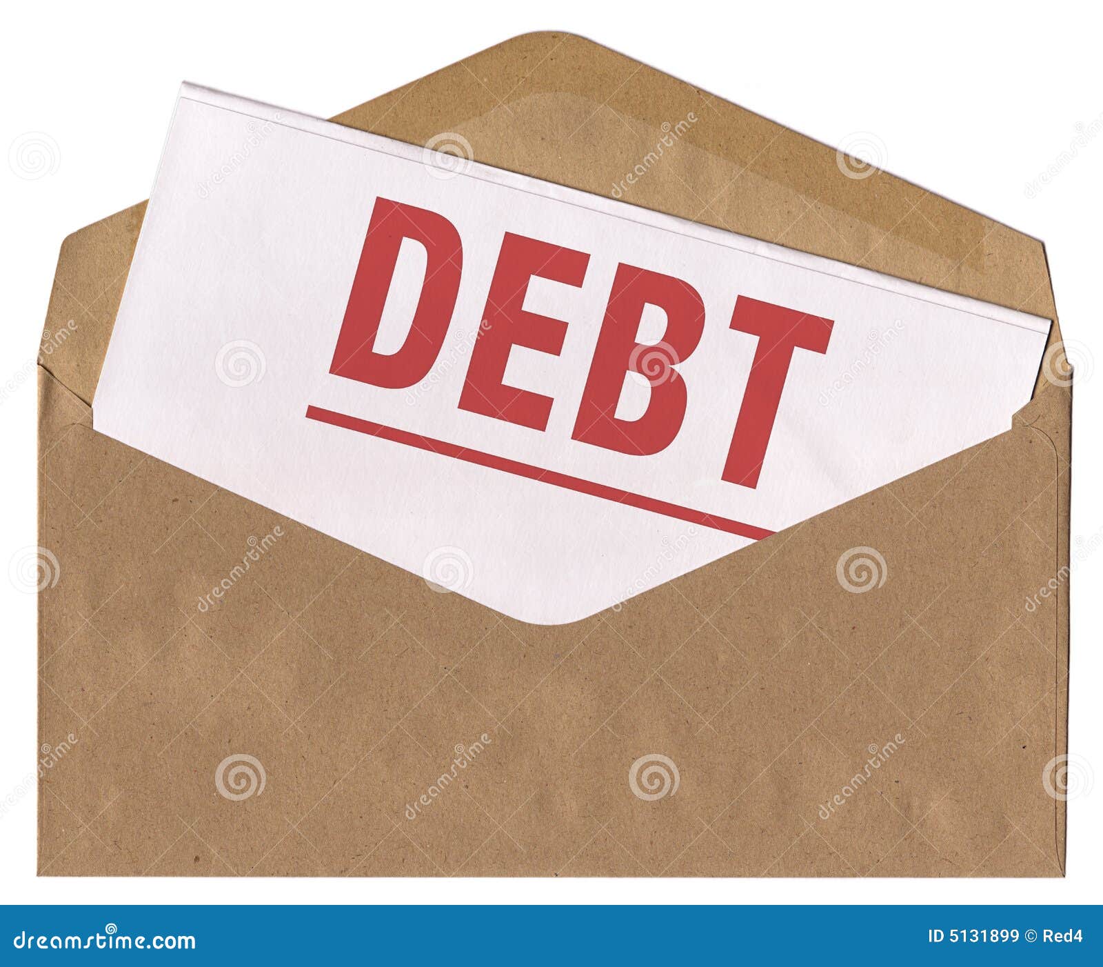 Envelope - Debt Notice Letter Stock Image - Image of communication ...