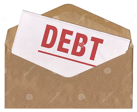 Envelope - Debt Notice Letter Stock Image - Image of communication ...