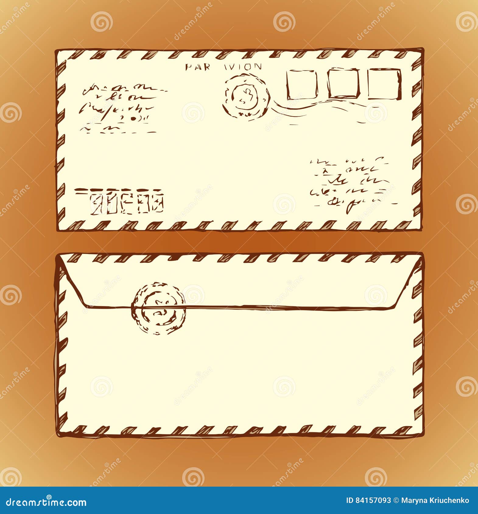 Envelope Desenho do vetor ilustração do vetor. Ilustração de marca ...