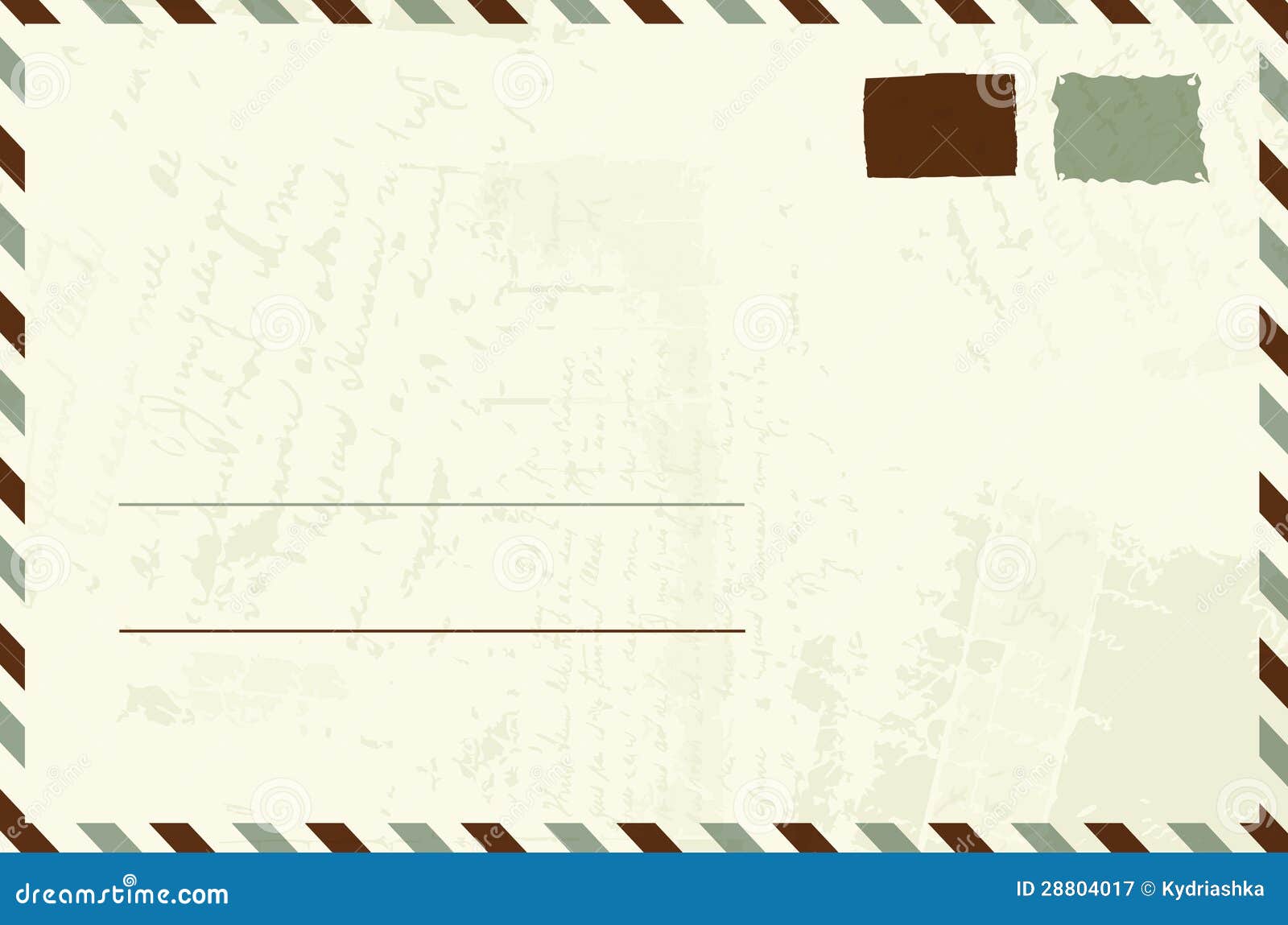 Envelope Design with Place for Your Text Stock Vector - Illustration of ...