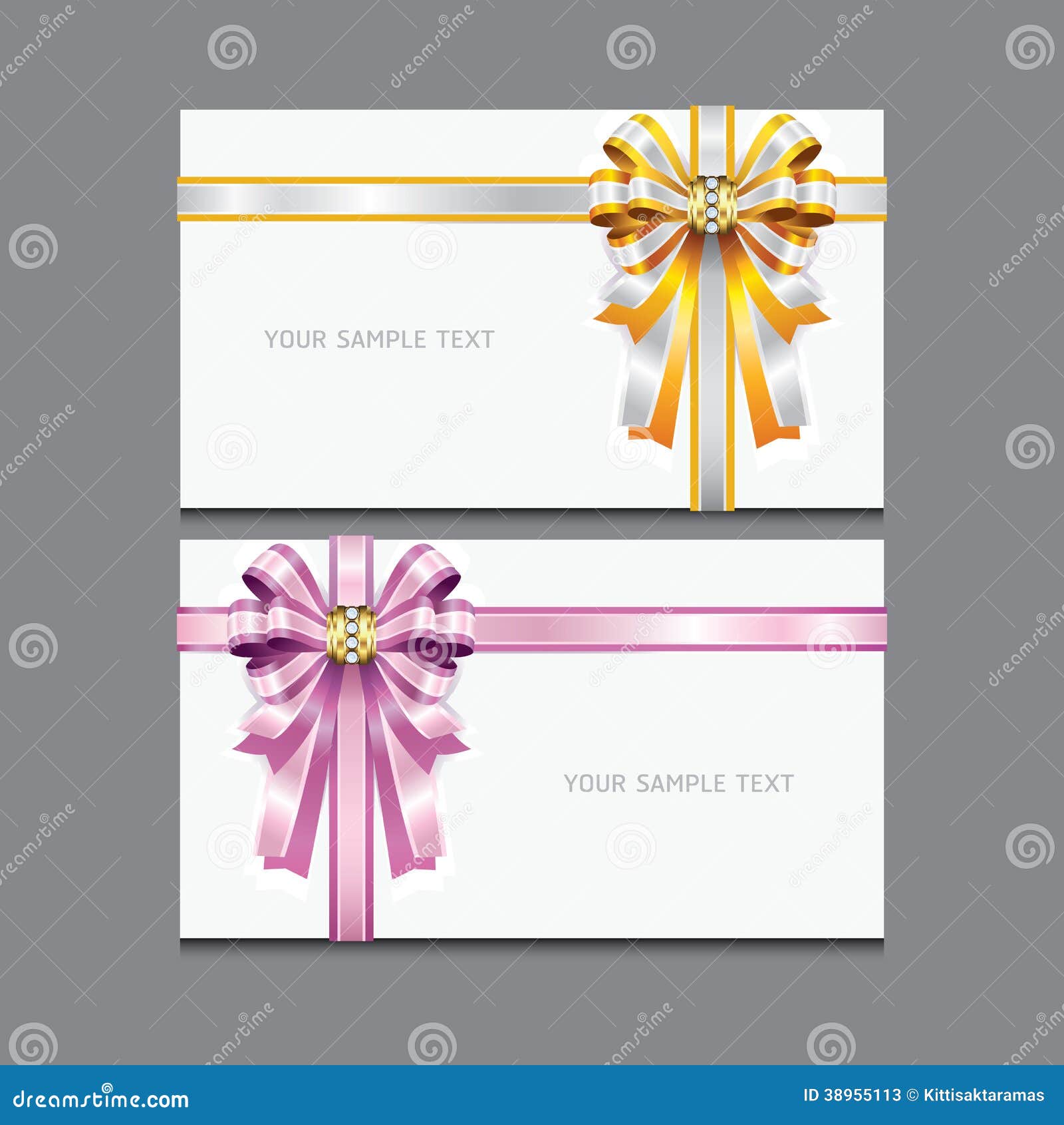 Envelope with Diamond and Ribbon. Stock Vector - Illustration of card ...