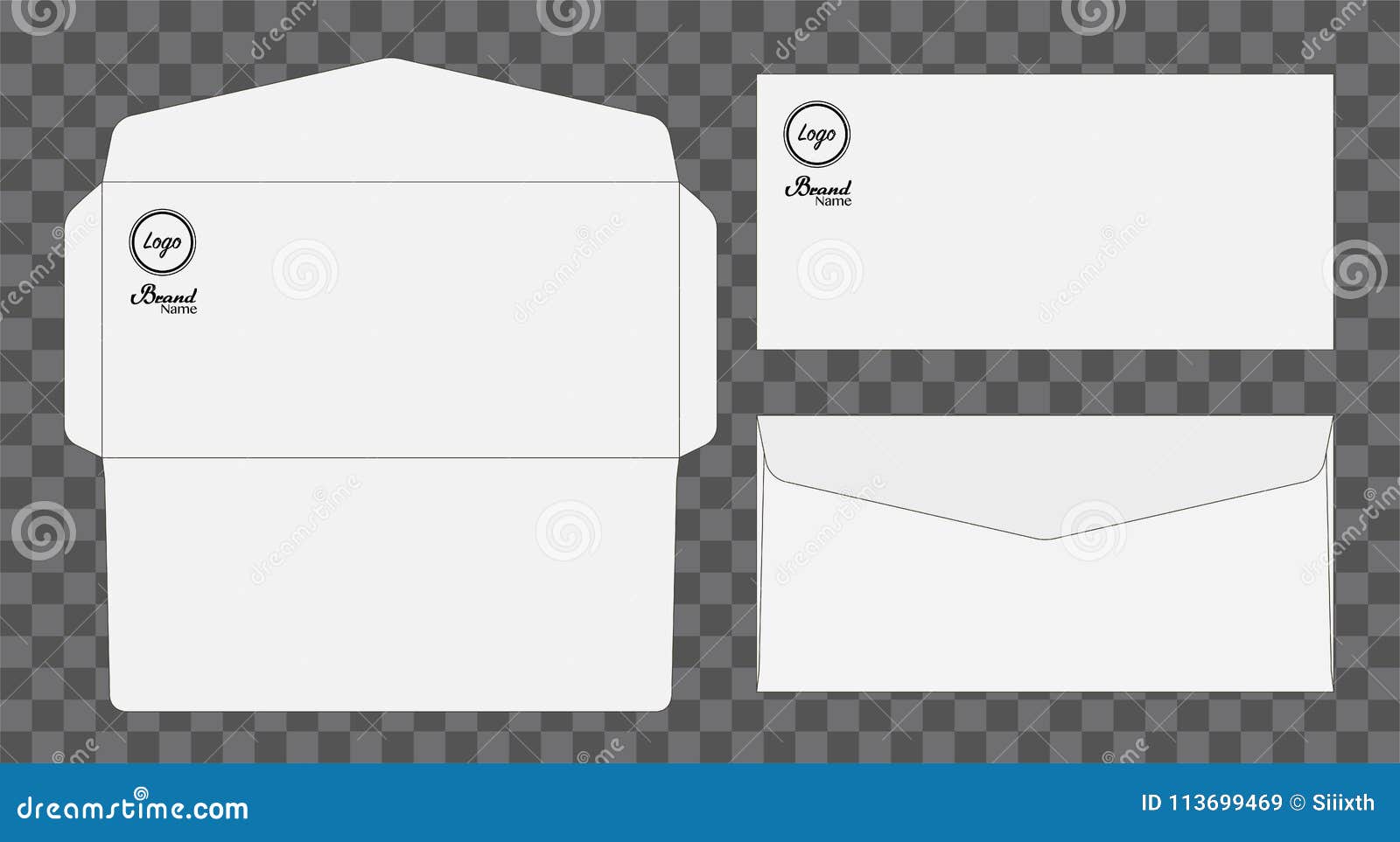 Envelope Die Cut Mock Up Template Vector Illustration. Stock Vector ... Envelope Die Cut Mock Up Template Vector Illustration. Stock Vector ...