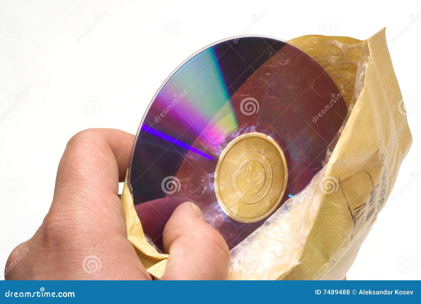 Envelope and disc stock photo. Image of data, hold, envelope - 7489488