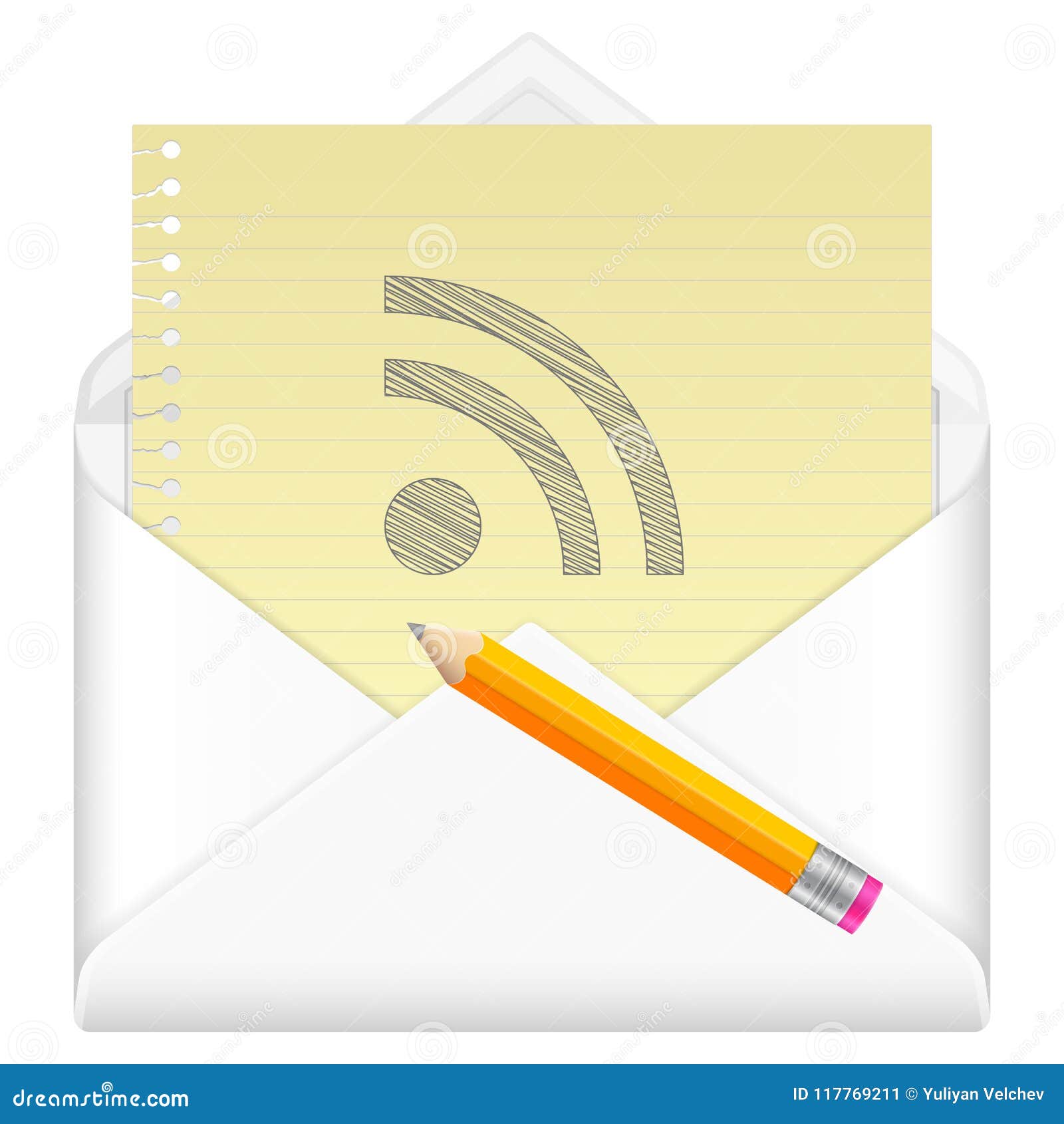 Envelope With Drawing Recycle Symbol Cartoon Vector | CartoonDealer.com ...